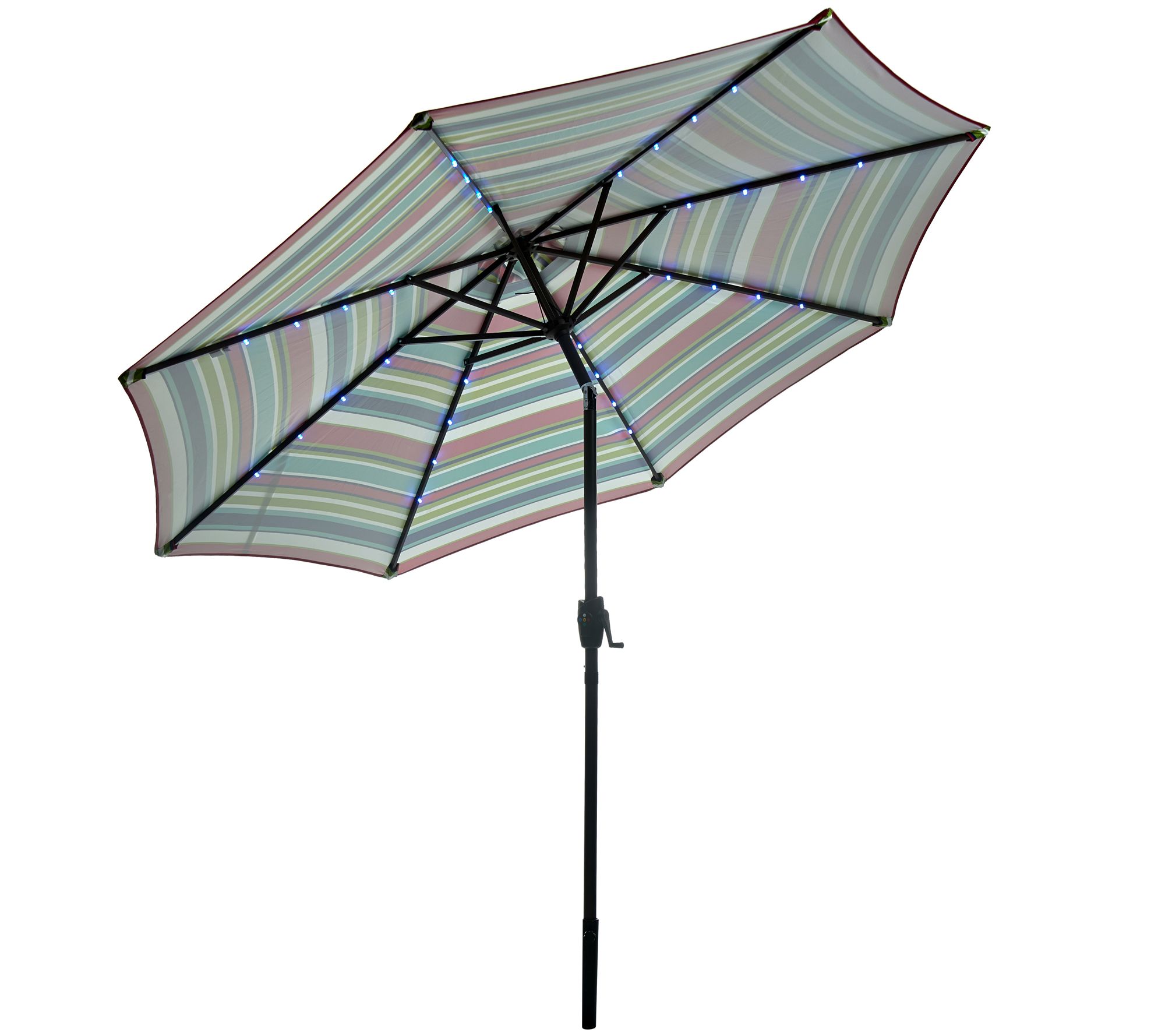 ATLeisure 9' Solar Umbrella with Color Morphing - QVC.com