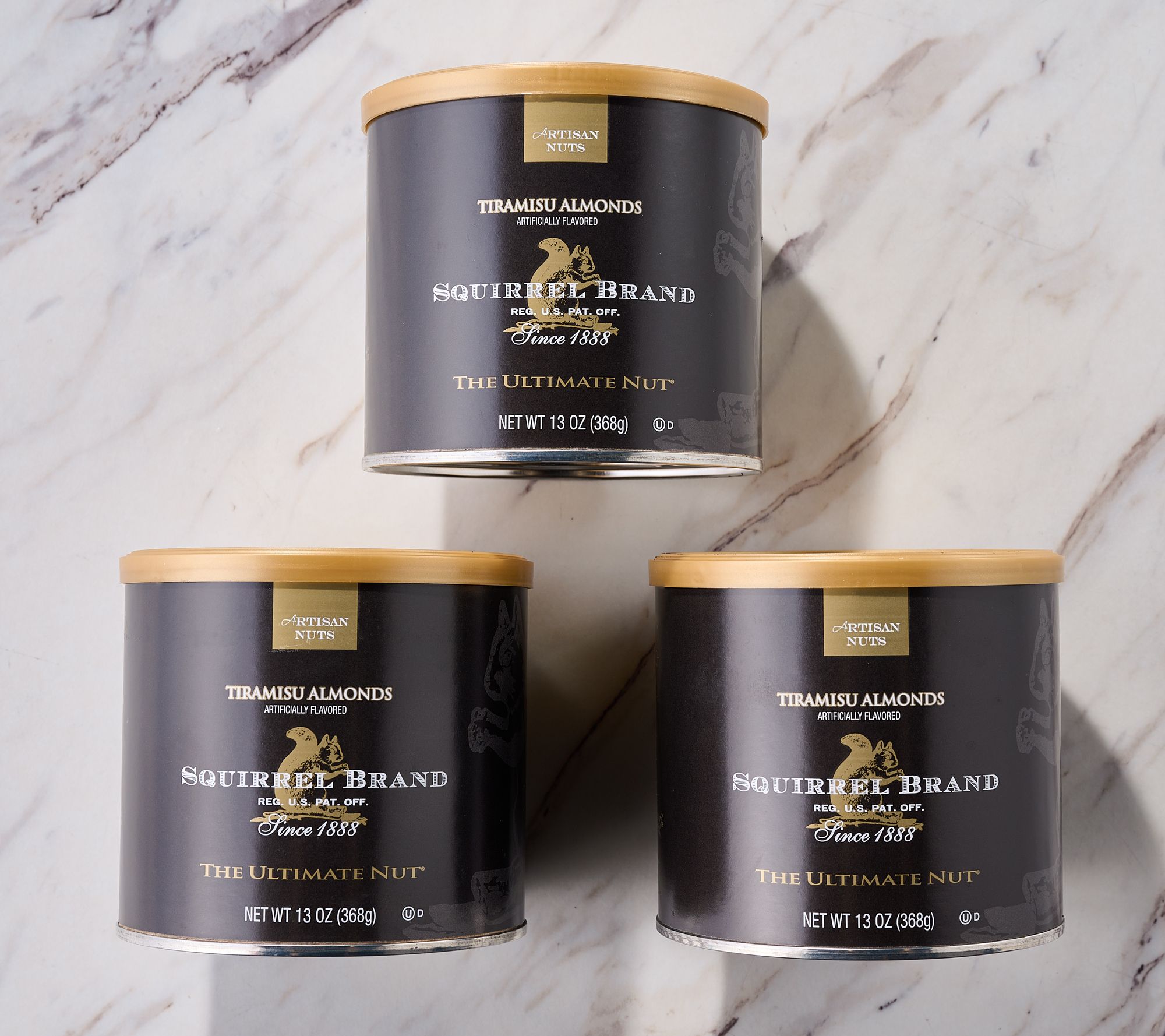 Squirrel Brand (3) 13 oz Cans Gourmet Tiramisu Almonds - QVC.com