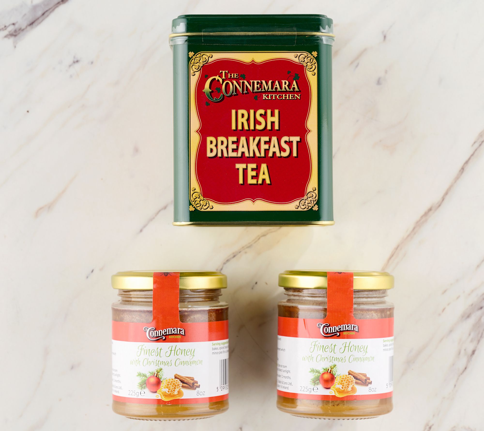 Connemara Kitchens 50ct Irish Teas & (2) 8oz Jars of Honey - QVC.com