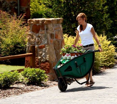 Lightweight Folding Garden Narrow Barrow Wheelbarrow - QVC.com