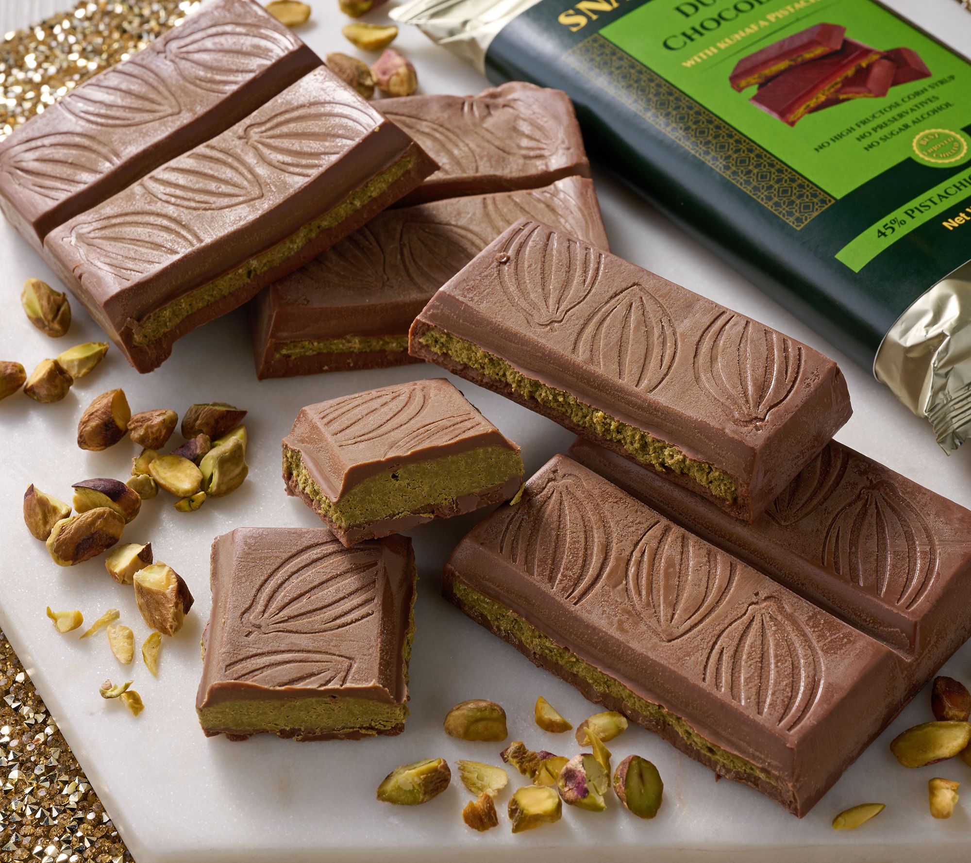 Dar Baklava (3) 7.5oz Milk Chocolate Dubai Bars - QVC.com
