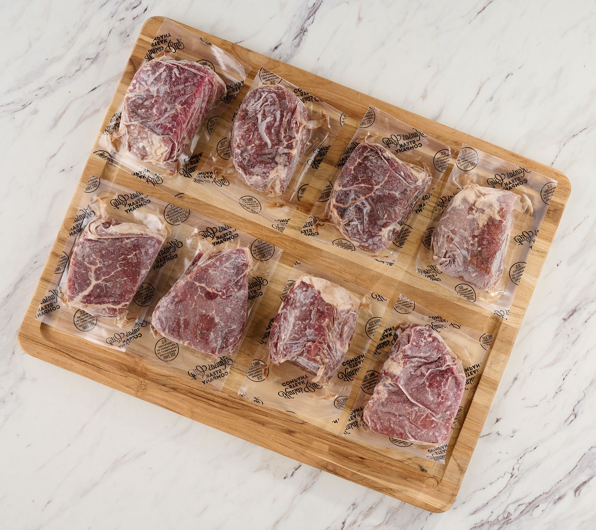 Kansas City Steak Co. (8) 8-oz USDA Prime Sirloin Steaks - QVC.com