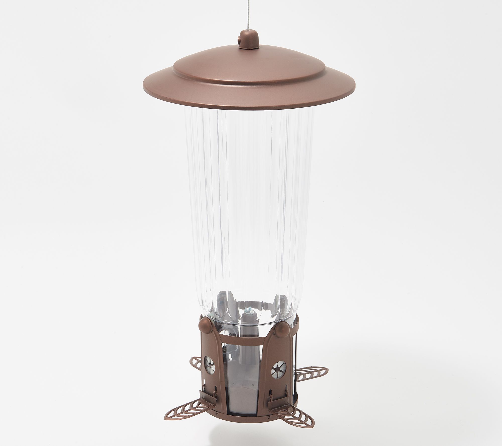 "As Is" Perky Pet Squirrel Be-Gone MAX Bird Feeder and Hook Set - QVC.com