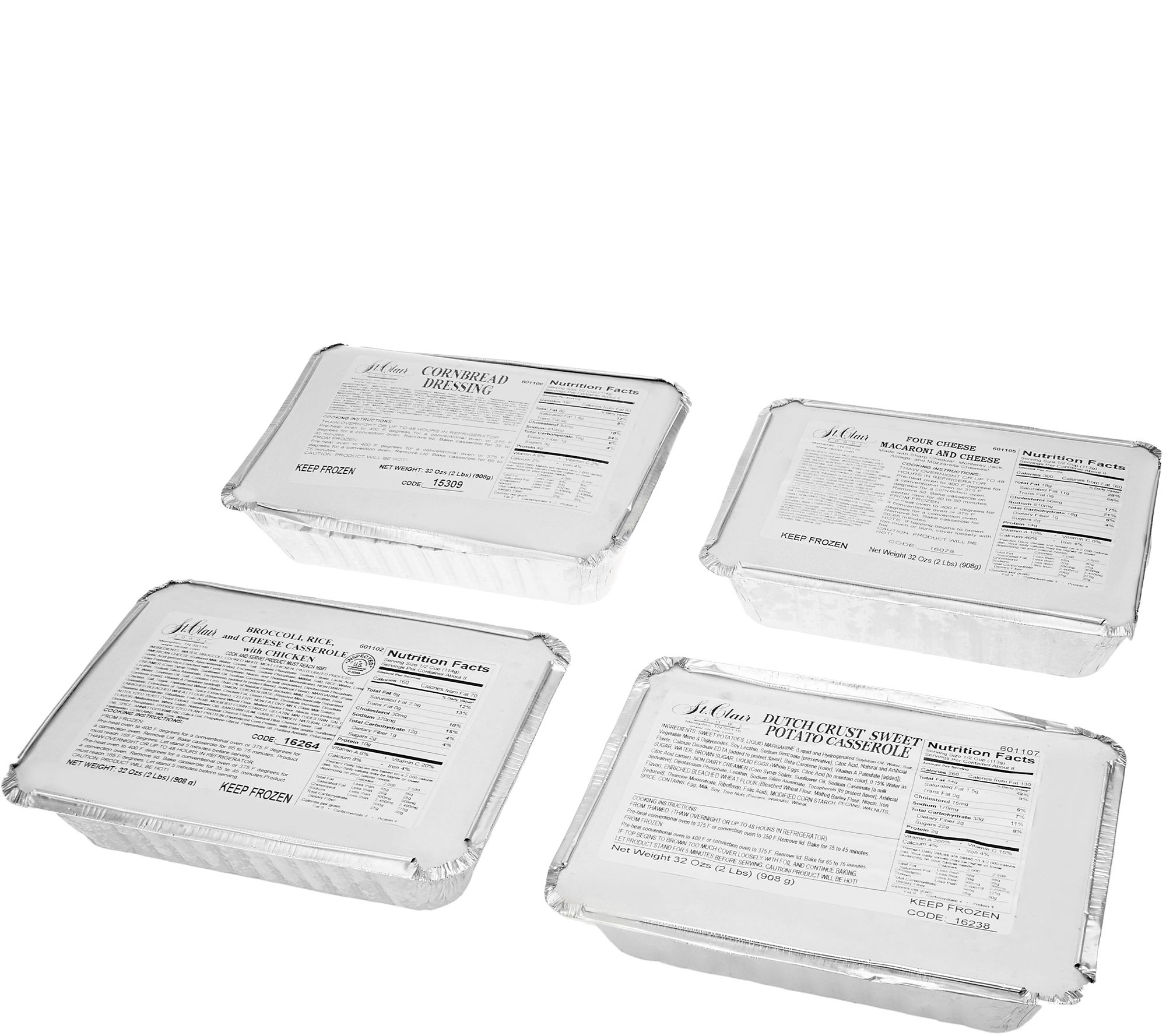 St. Clair (4) 2 lb. Ultimate Side Dish Sampler - QVC.com