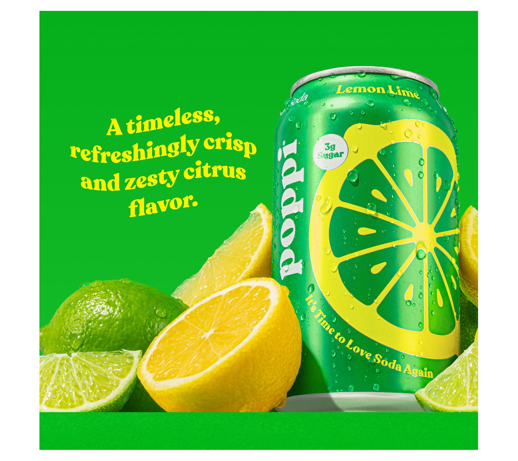Poppi (12) 12oz Cans Prebiotic Soda - Lemon Lime - QVC.com