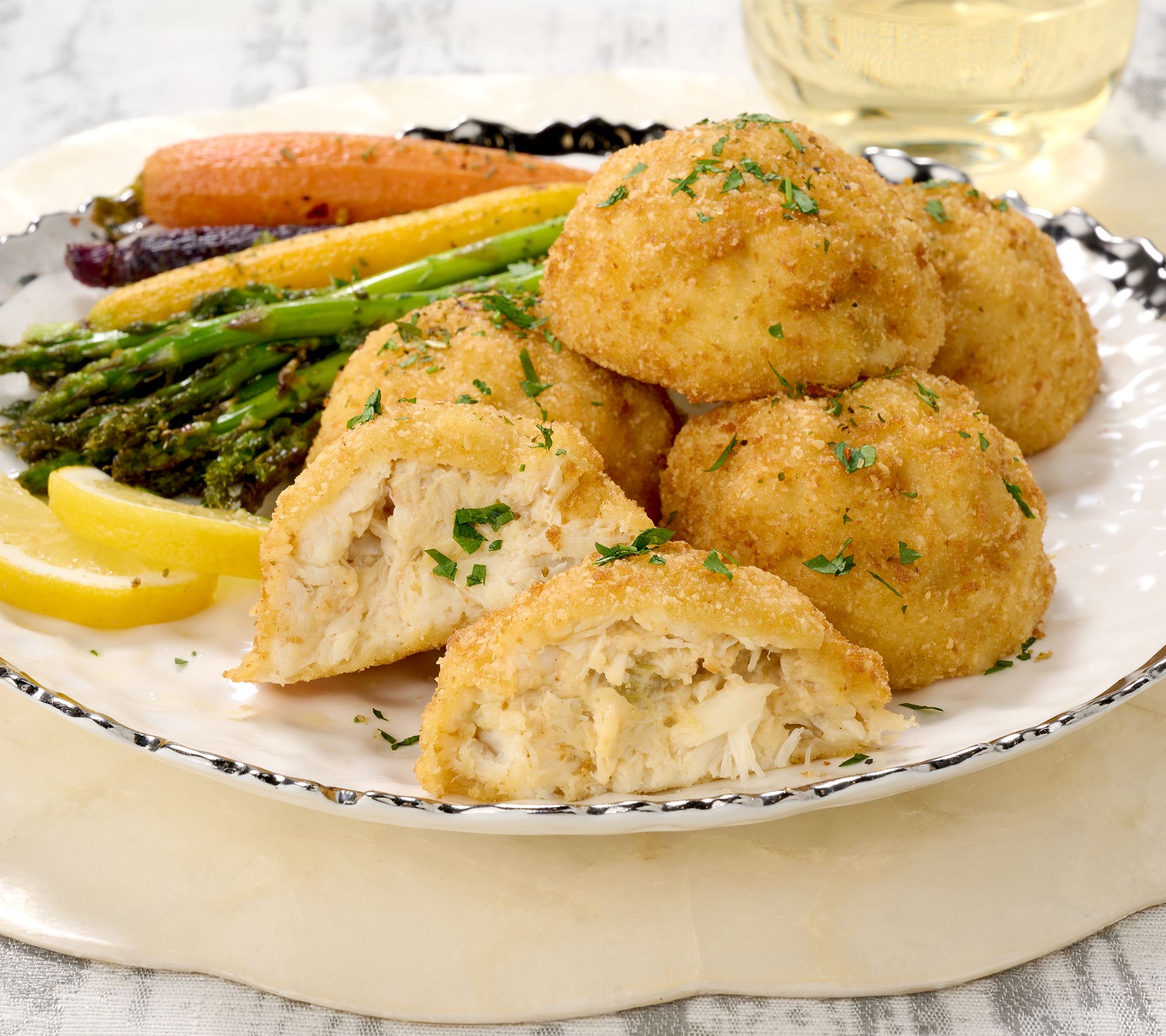 Egg Harbor (8) 4-oz Bechamel Crab Cakes - QVC.com