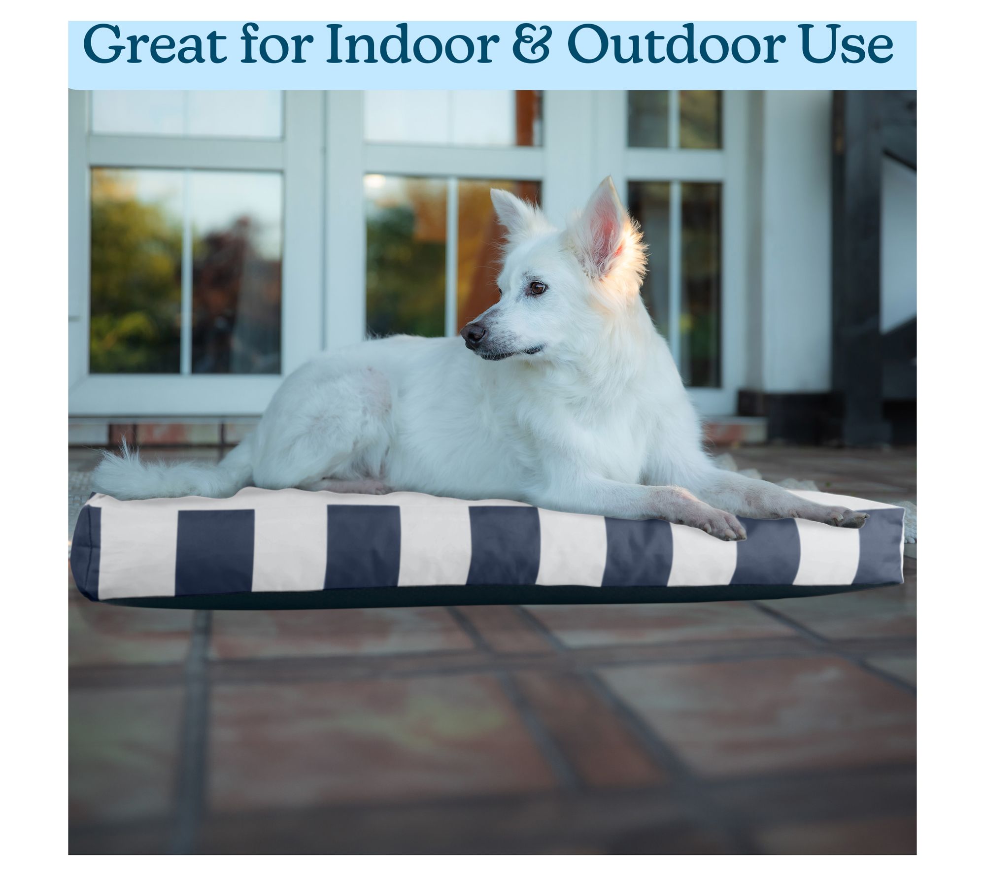 Petmaker Medium Dog Bed with Water-Resistant Removable Cover - QVC.com