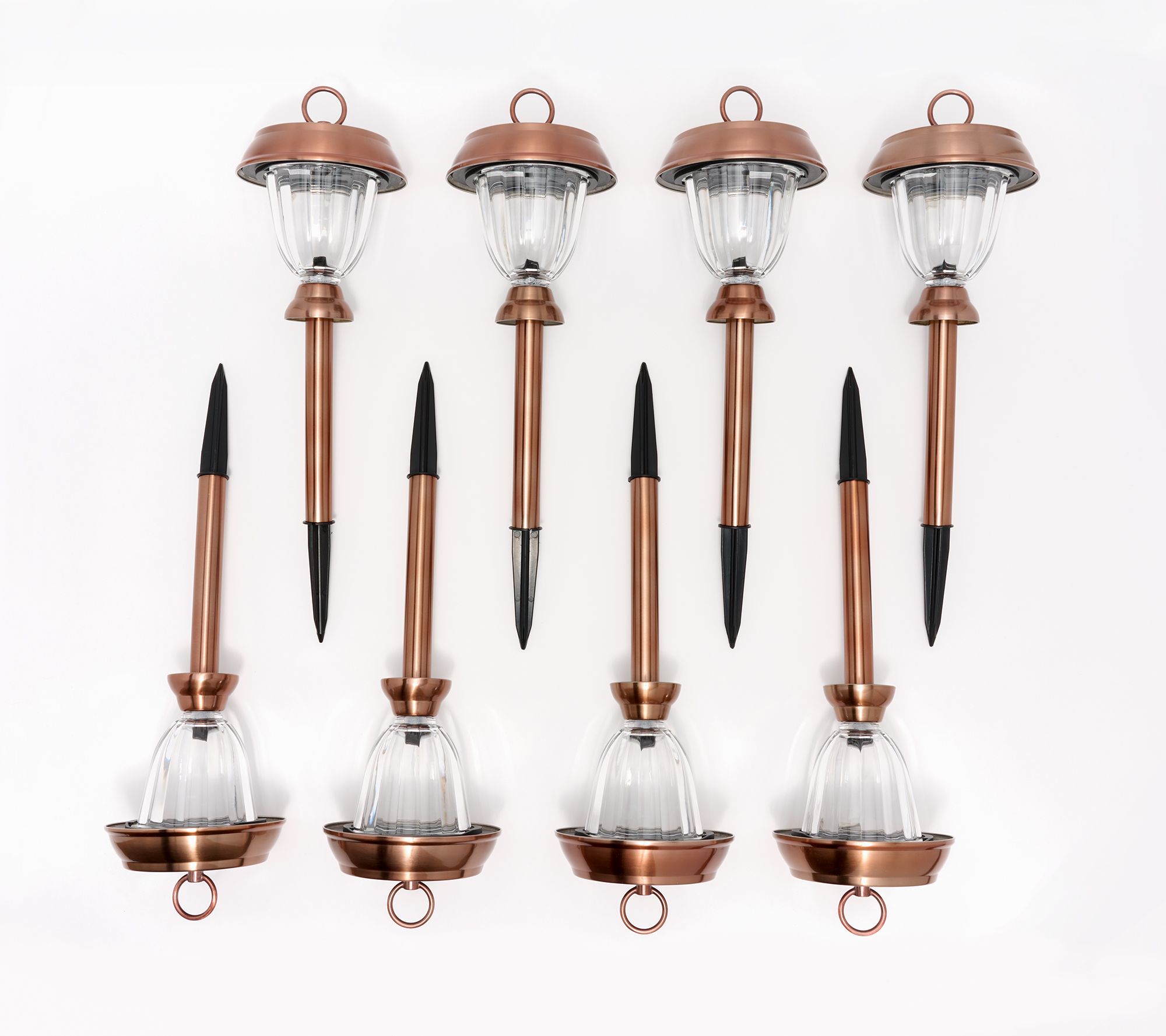 Energizer 8-pc. 3-in-1 Solar Path Lights with Color on Demand - QVC.com
