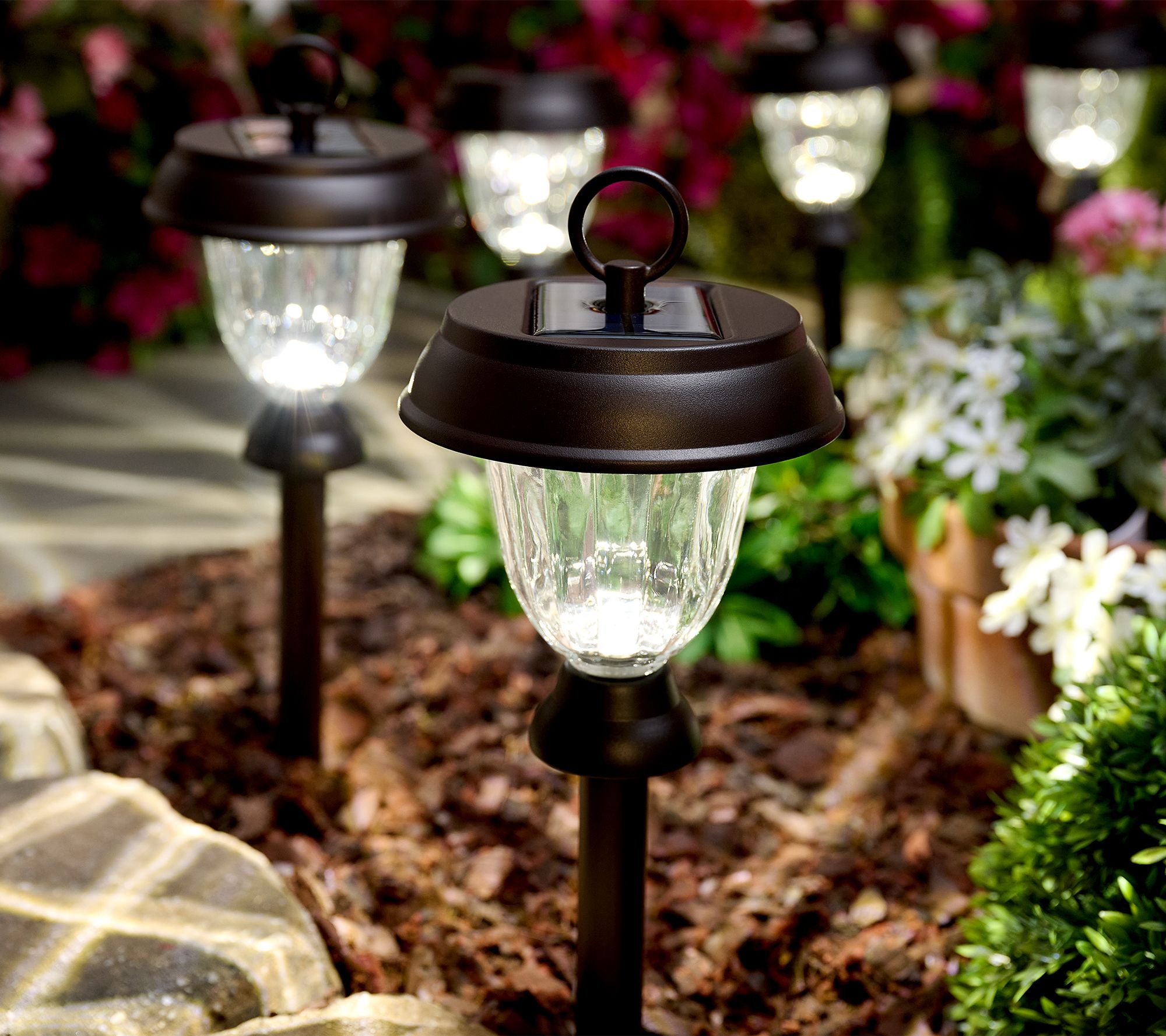 Energizer 8-Piece 3-in-1 Solar Path Lights with Color on Demand - QVC.com