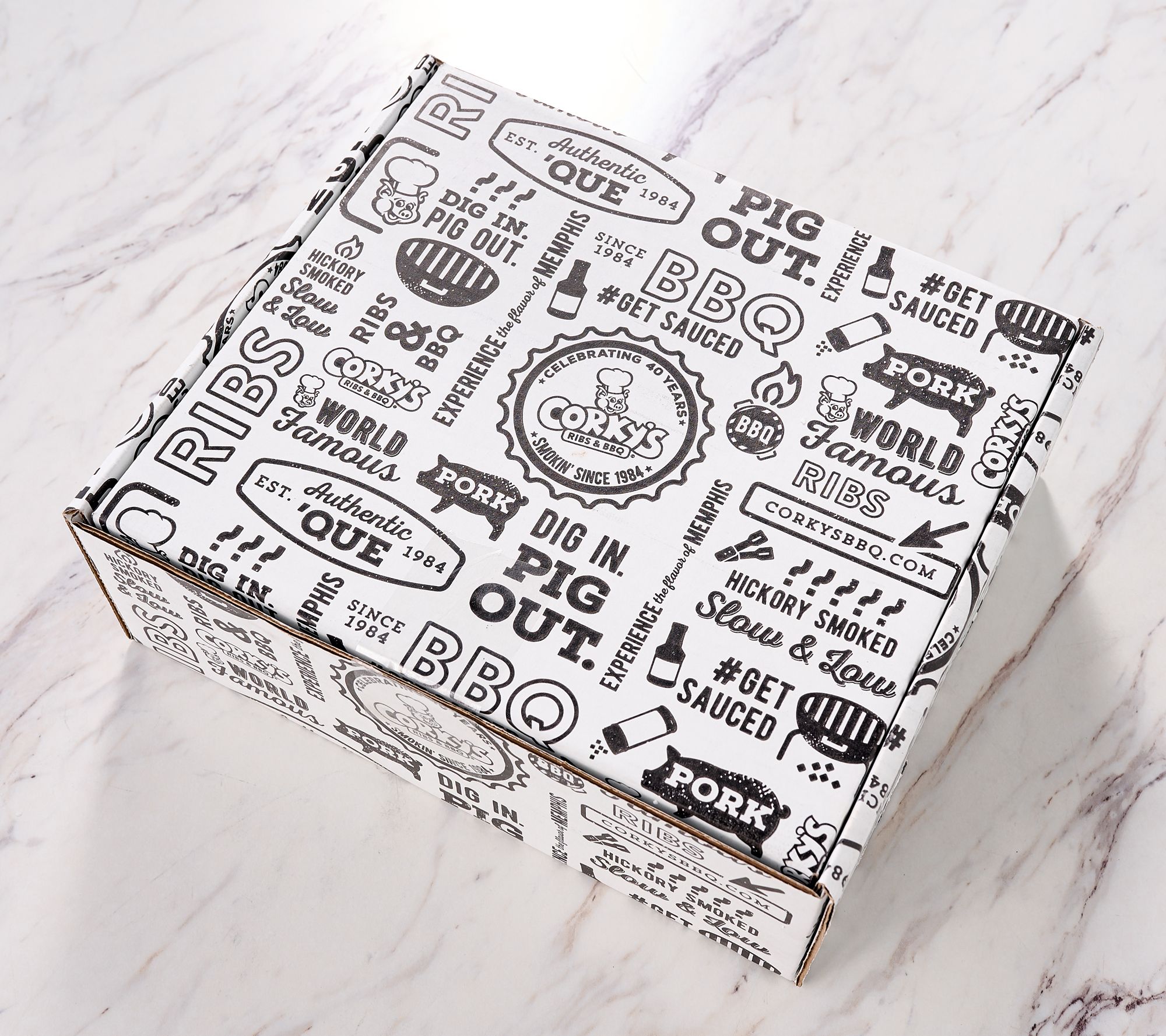 Corky's 2-lbs Baby Back Ribs w/ BBQ Sauce & Rub in Gift Box Auto ...