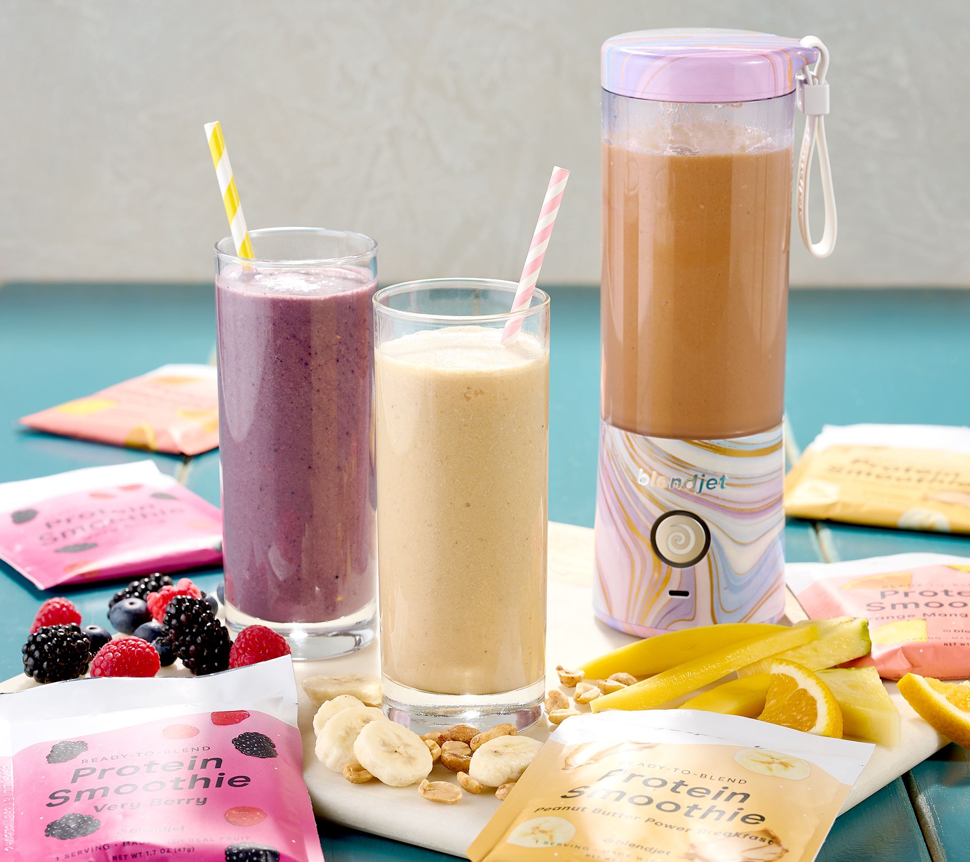 Blendjet Jetpacks 12-ct Ready-to-Blend Protein Smoothie Packs - QVC.com