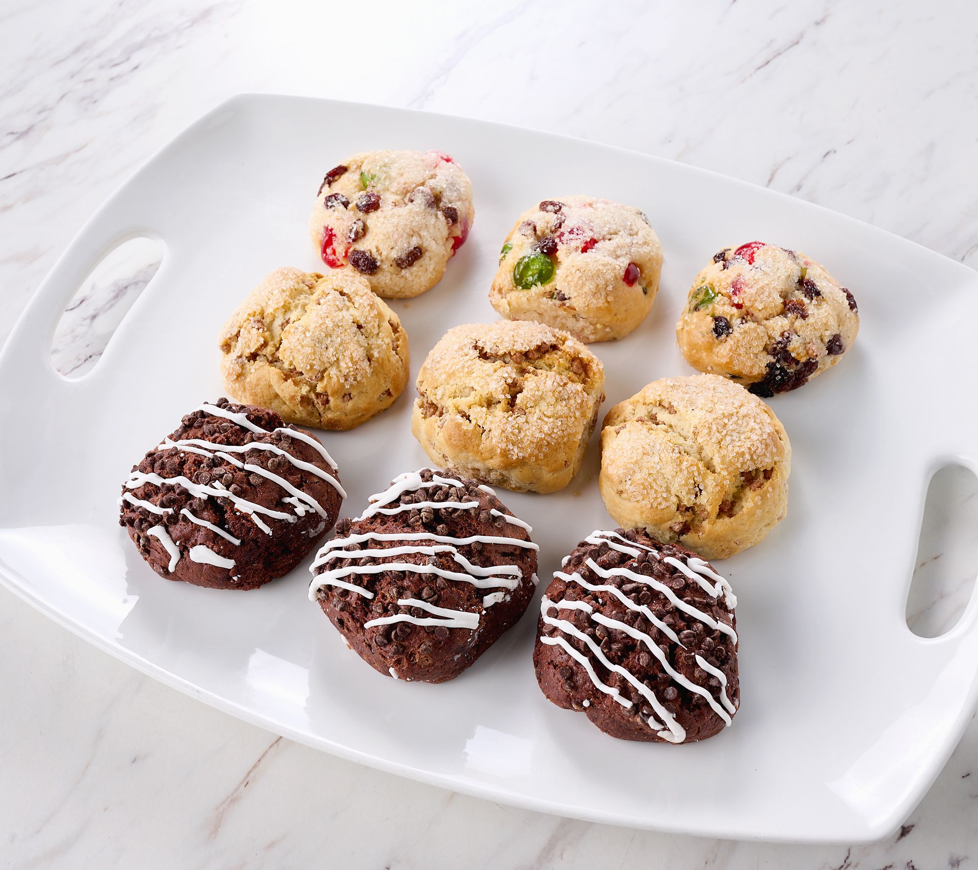 Hahn's Bakery (9) 3 oz Fresh Baked Holiday Butter Scones - QVC.com