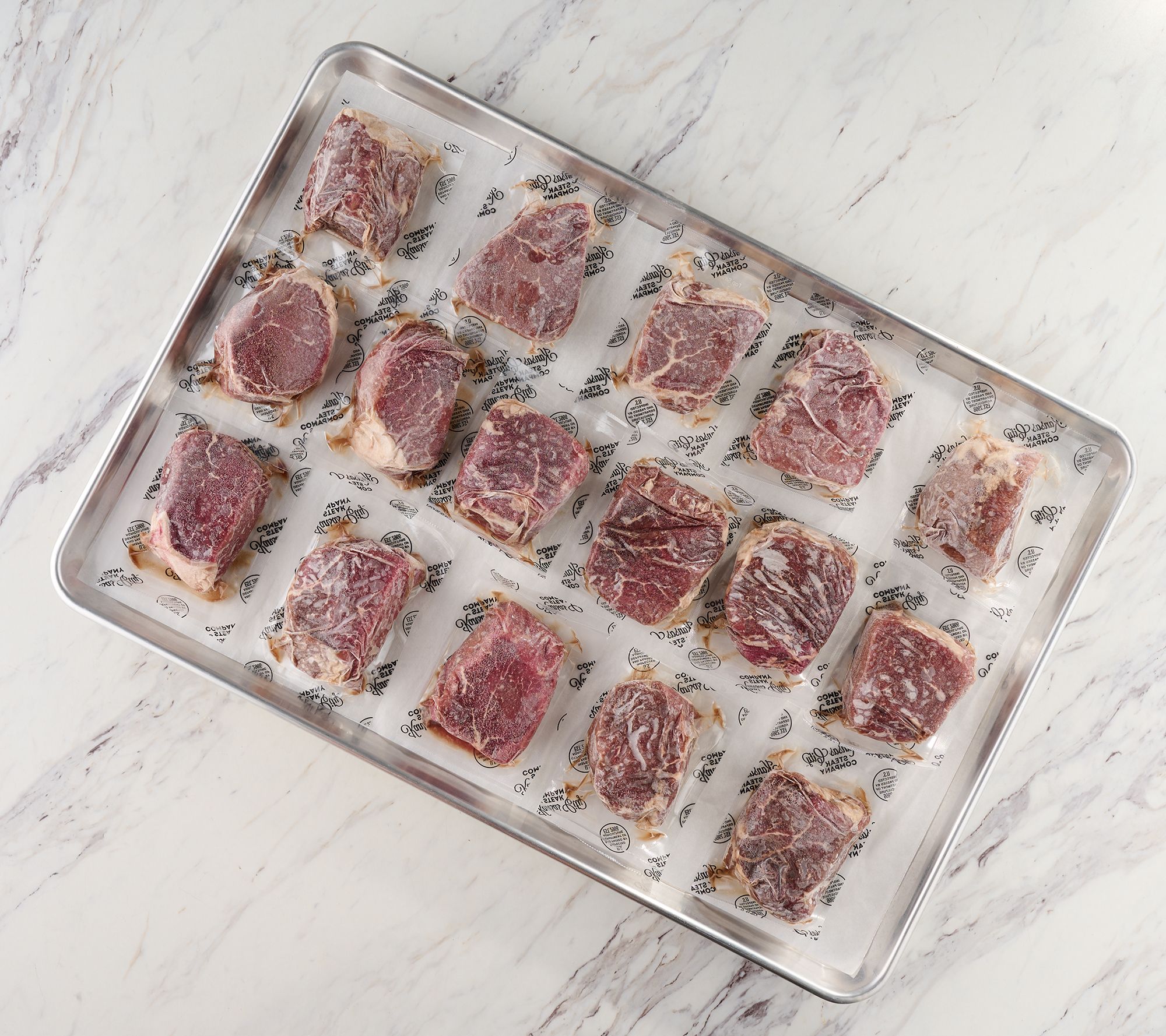 SH12/8 Kansas City Steak Co. (16) 8-oz USDA Prime Sirloin Steaks - QVC.com