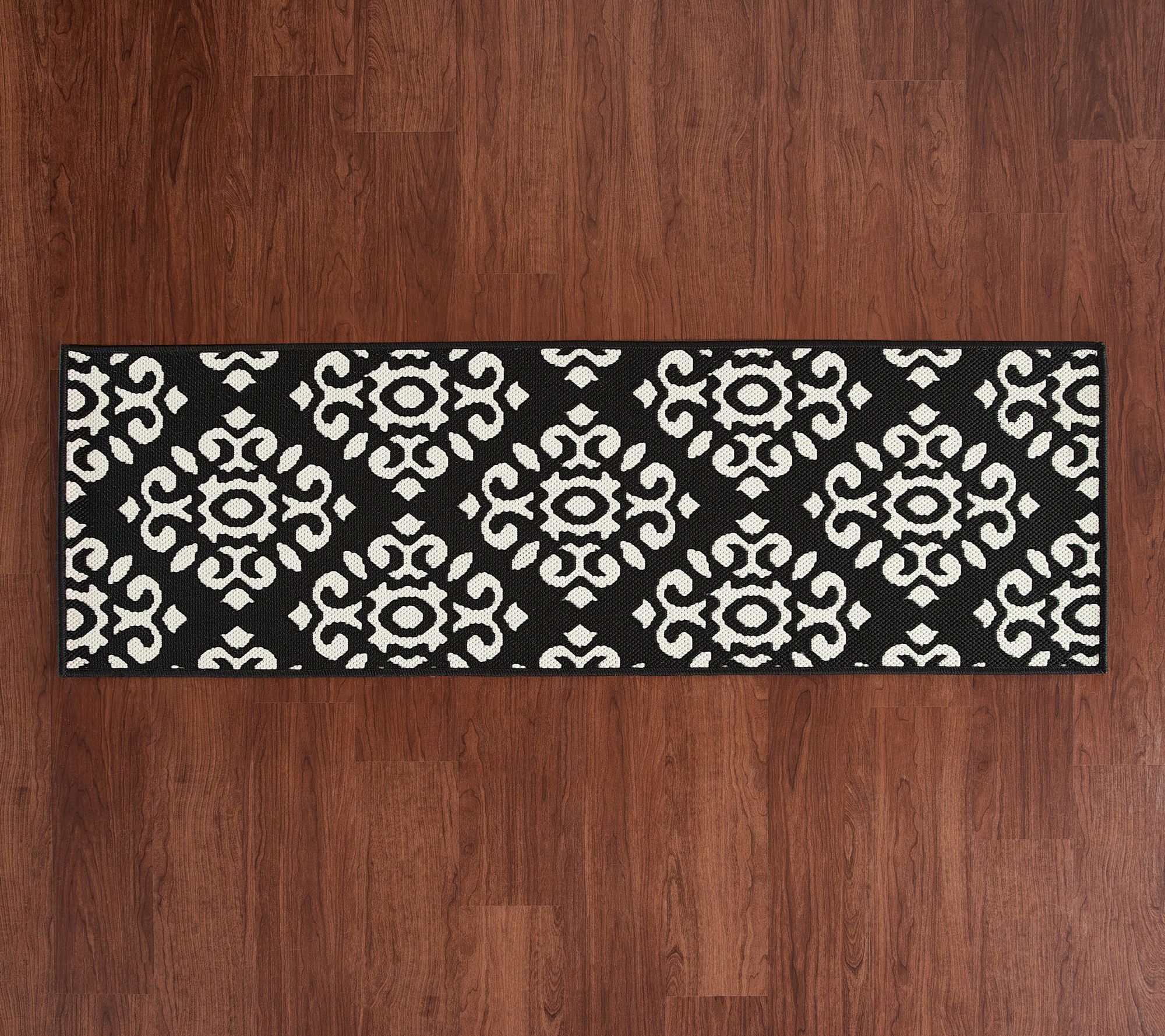 "As Is" Veranda Living 1'8" x5' Runner In/Outdoor Reversible Rug - QVC.com