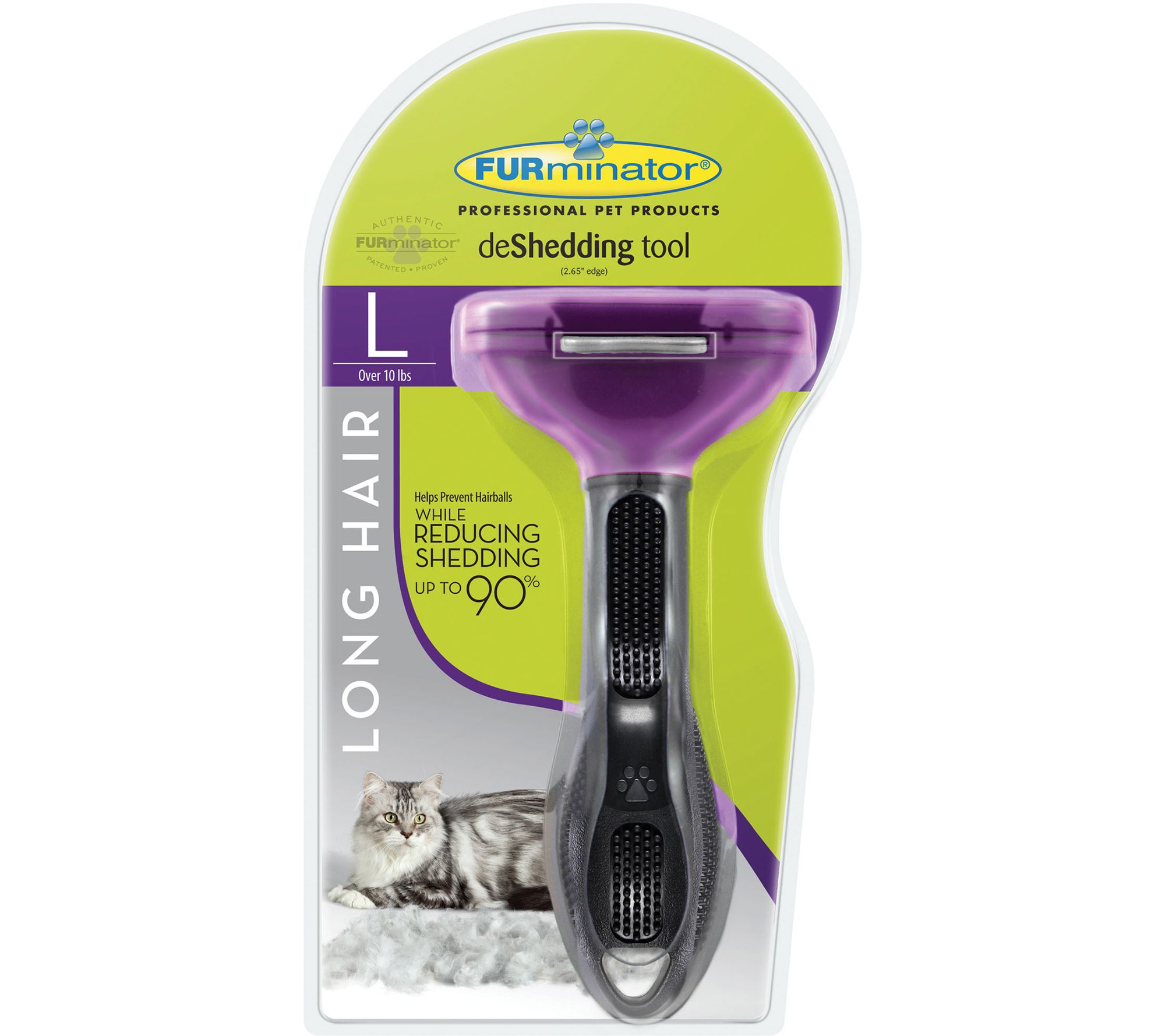 Furminator Long Hair Cat De-Shedding Tool - Large Cat - QVC.com