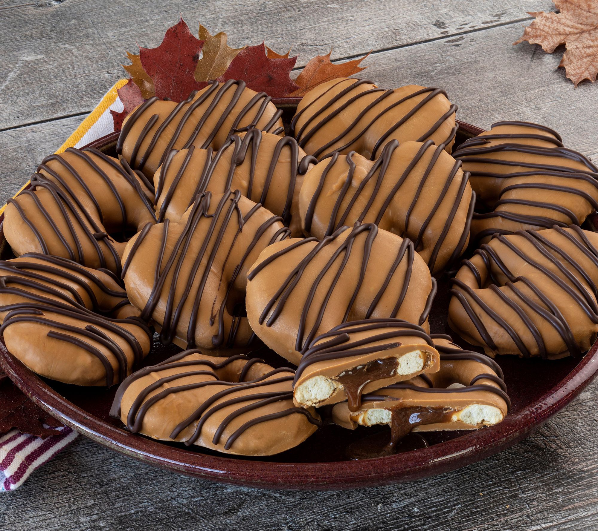 Landies Candies 12 Piece Salted Cocoa Caramel Stuffed Pretzels - QVC.com