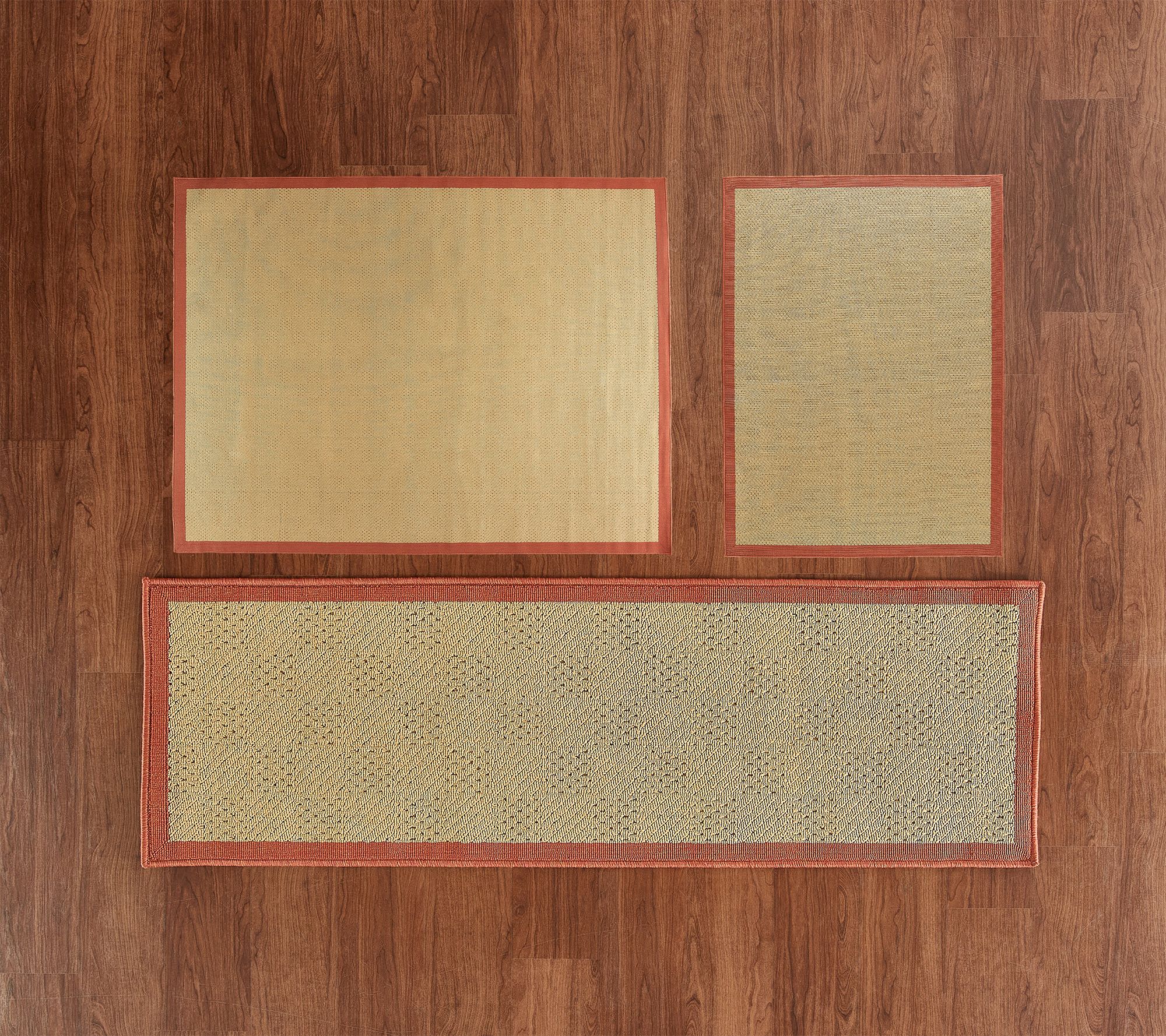 Veranda Living Classic Solid Border In/Outdoor Rug Collection - QVC.com