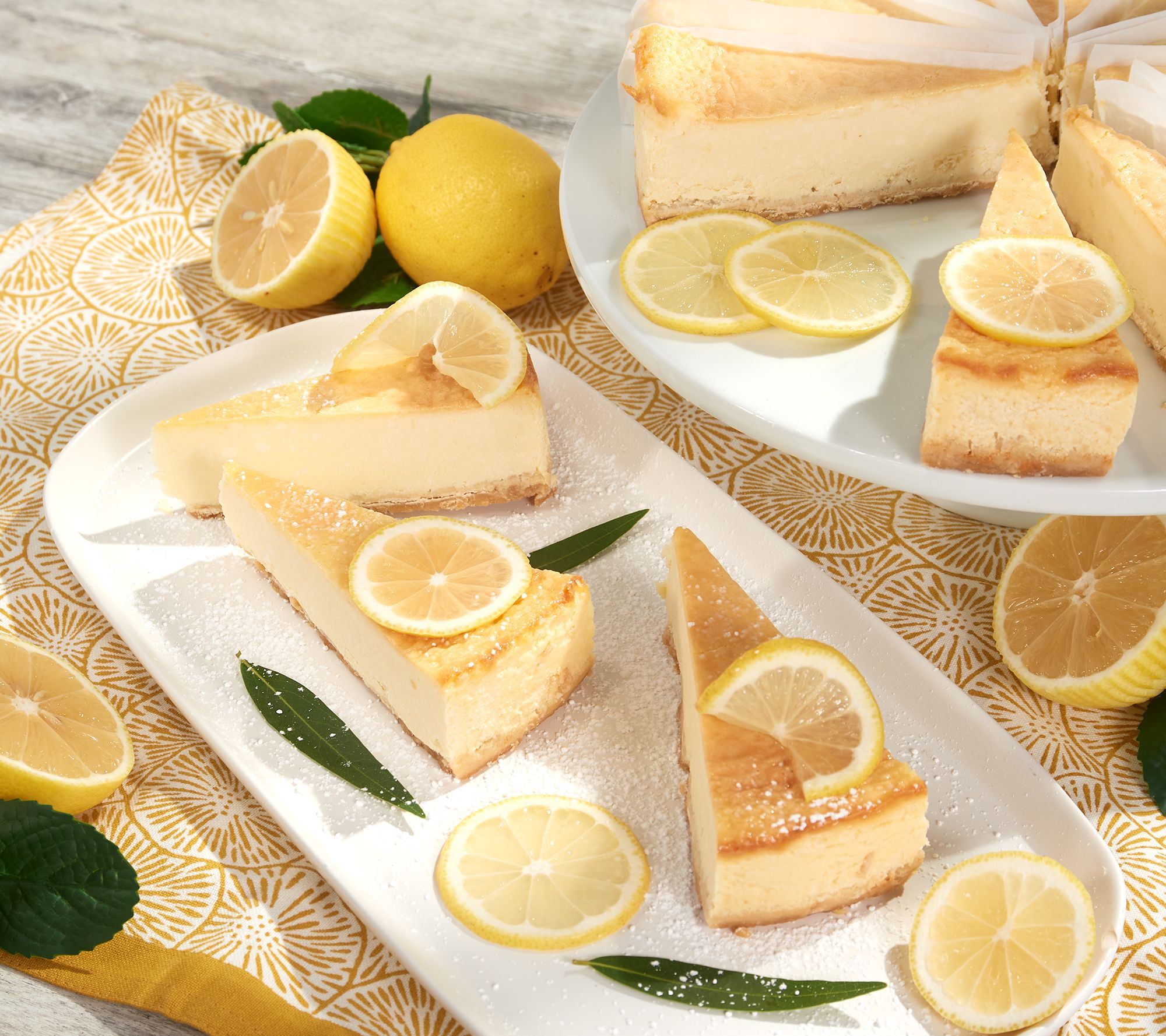 Scotto Sisters 4.5 lbs Italian Lemon Ricotta Cheesecake - QVC.com