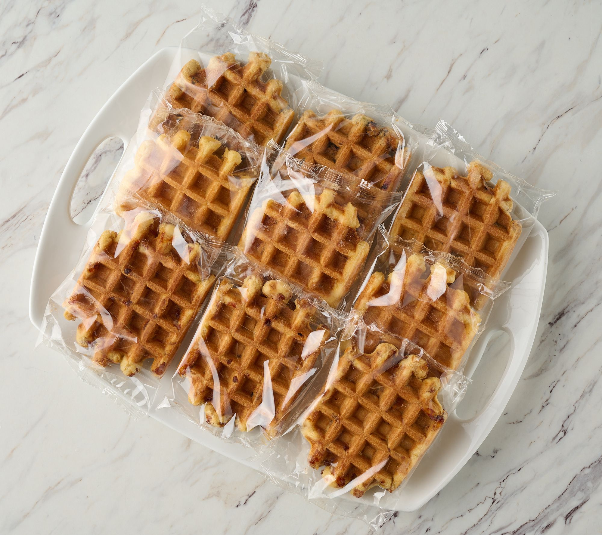 Le Waf (9) 4 oz Sweet Artisan Waffles In Choice of Flavor - QVC.com