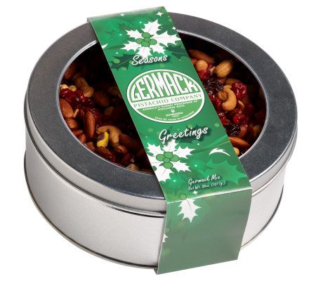 Germack 38 oz. Holiday Tin w/Choice of Cherry Berry or Germack Mix ...