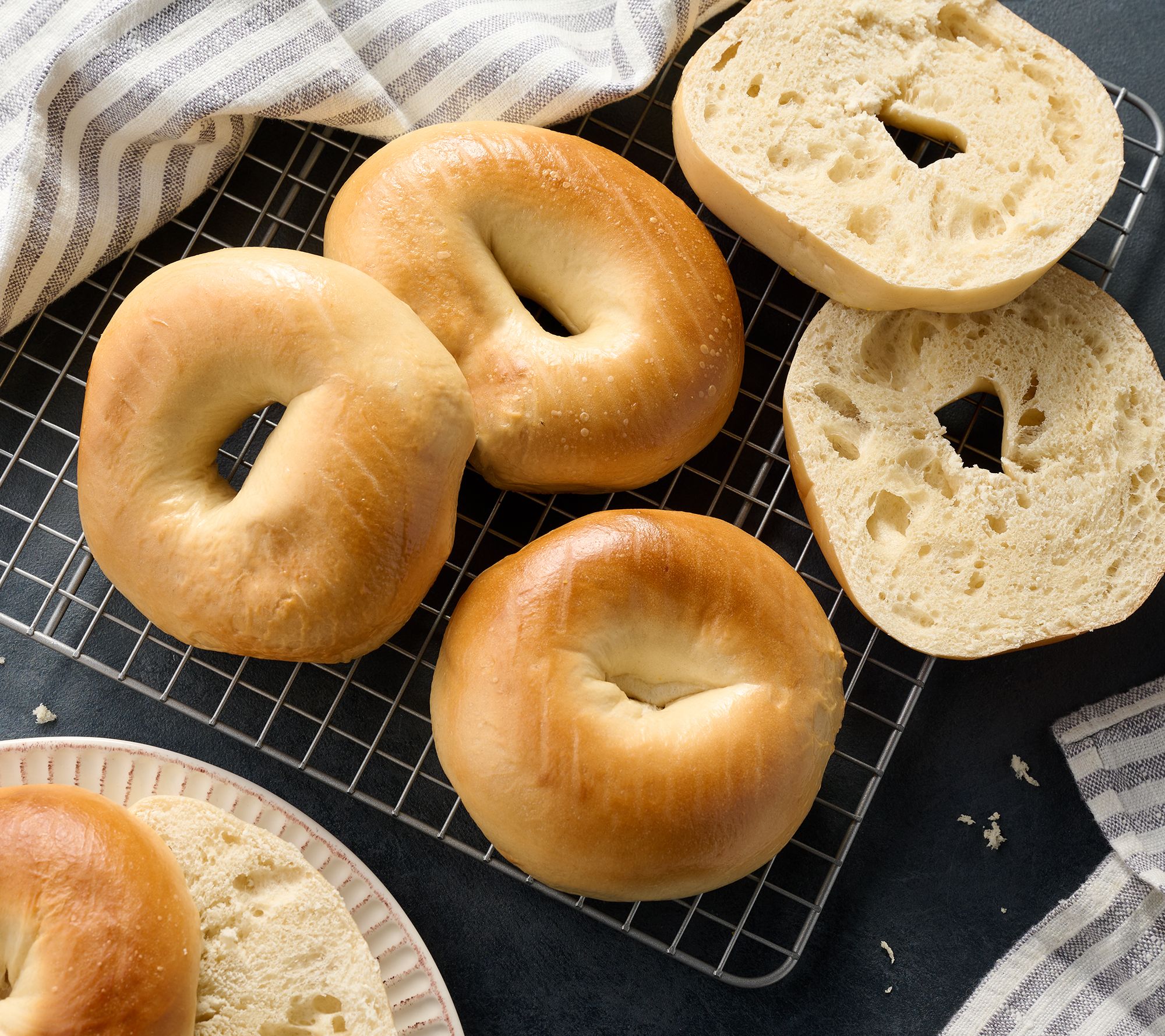 Just Bagels (24) 4 oz. NYC Kettle Boiled Bagel Sampler - QVC.com