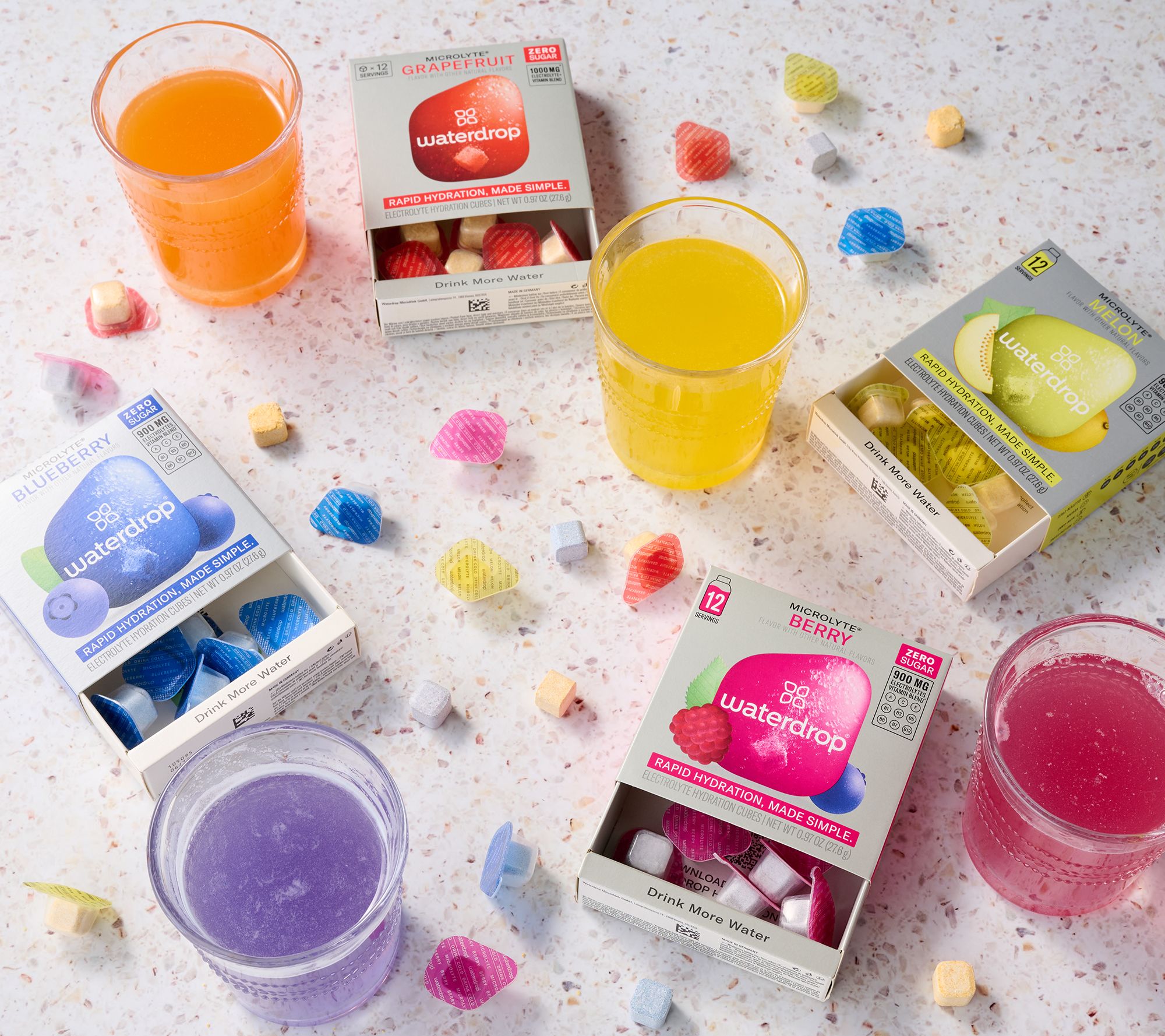 Waterdrop 48ct Microlyte Electrolyte & Vitamin Drink Cubes - QVC.com