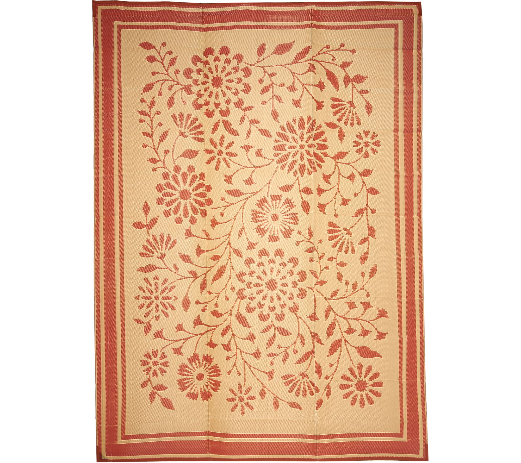 Wildflower Design 8x11 Reversible Outdoor Mat by PatioMats - QVC.com