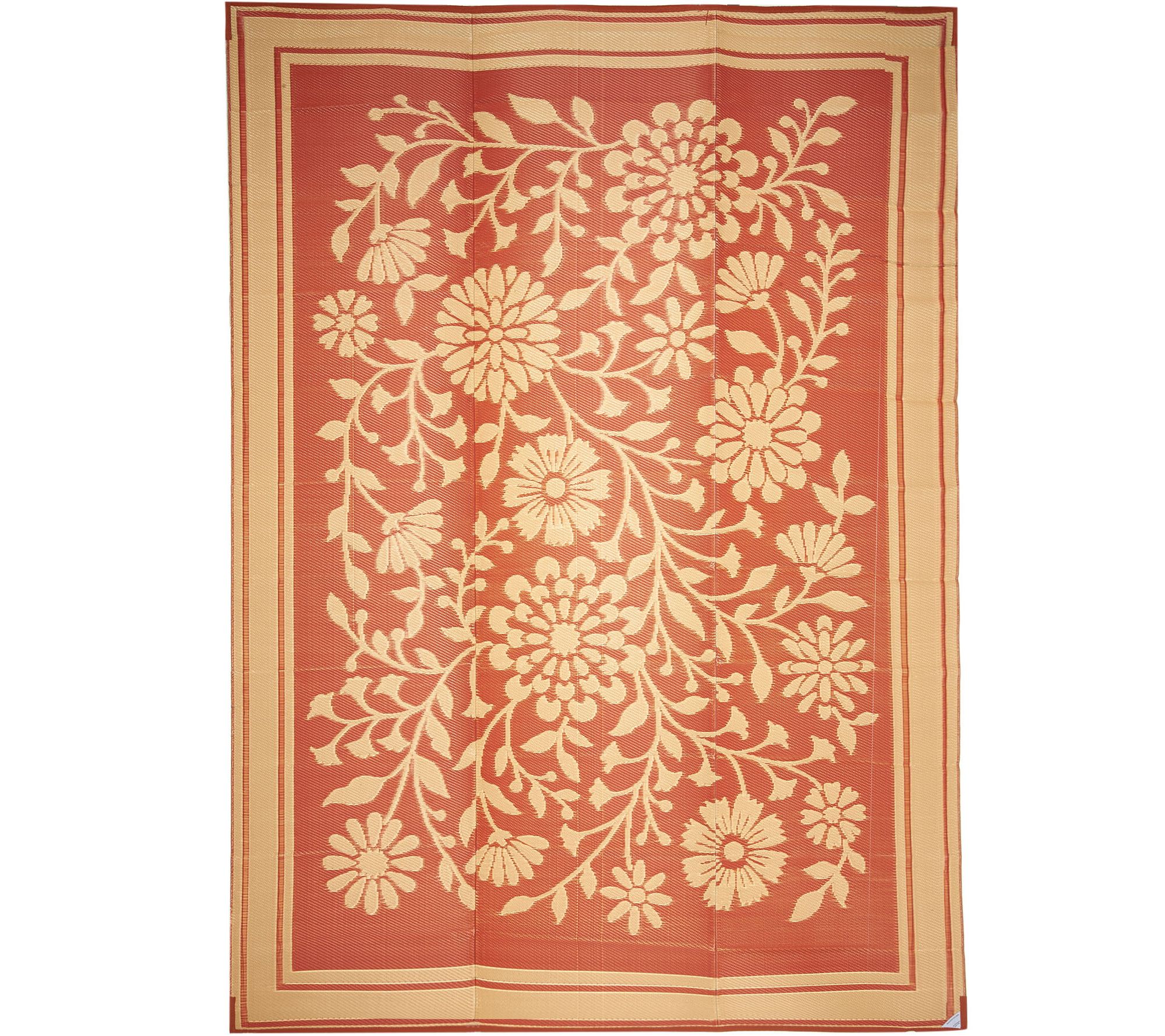 Wildflower Design 8x11 Reversible Outdoor Mat by PatioMats - QVC.com