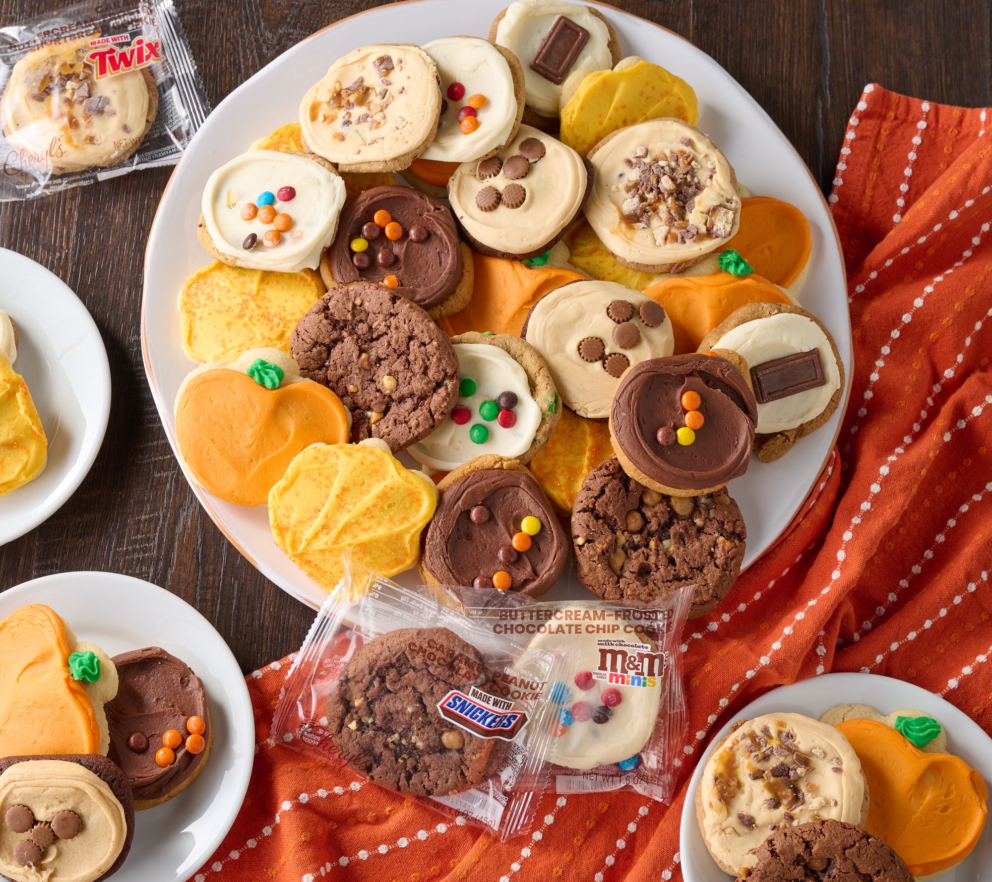 Cheryl's 24 or 48pc Fall Frosted & Candy Flavored Cookies - QVC.com