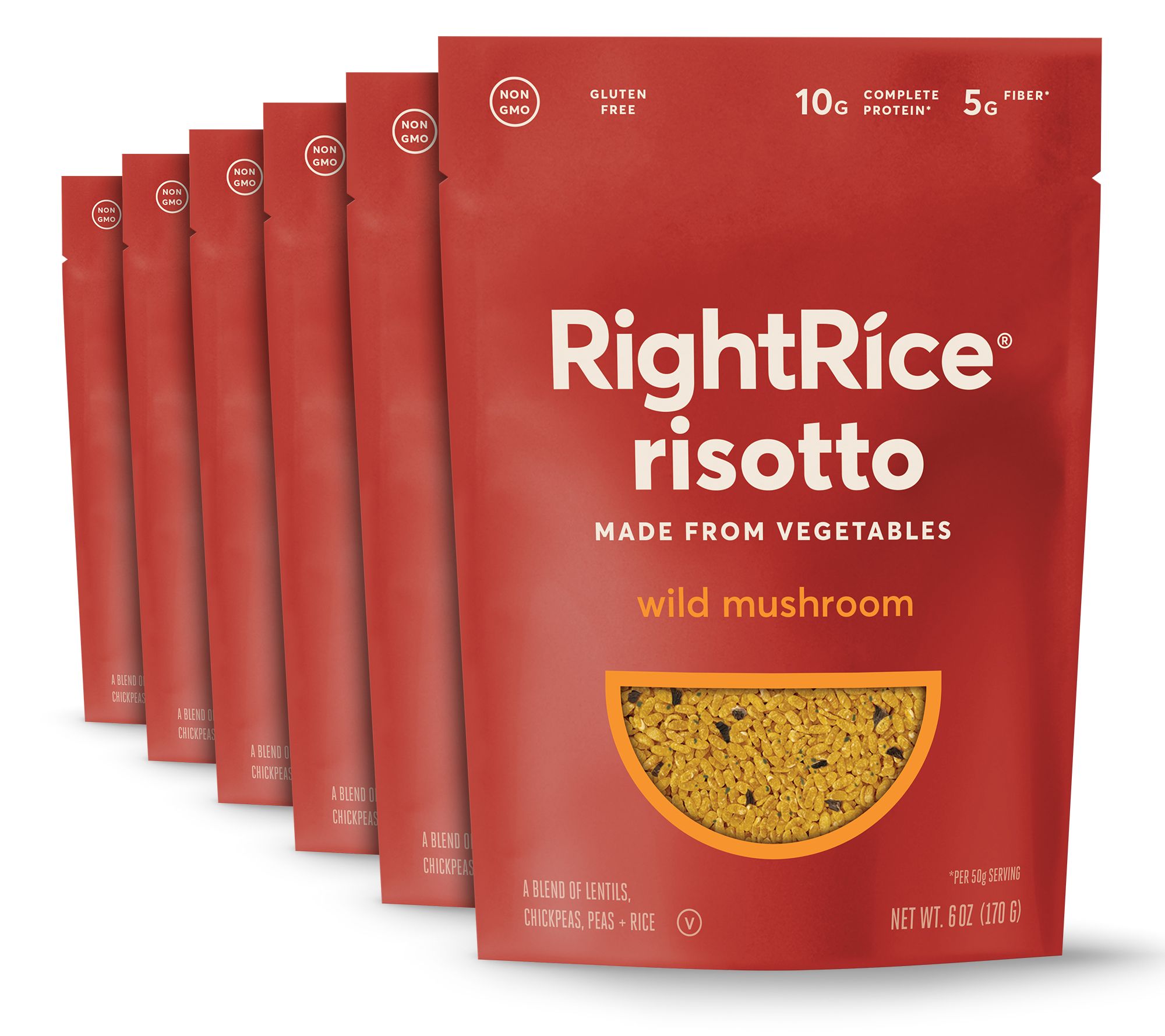 RightRice Risotto (6) 6-oz Packages of Wild Mus hroom - QVC.com