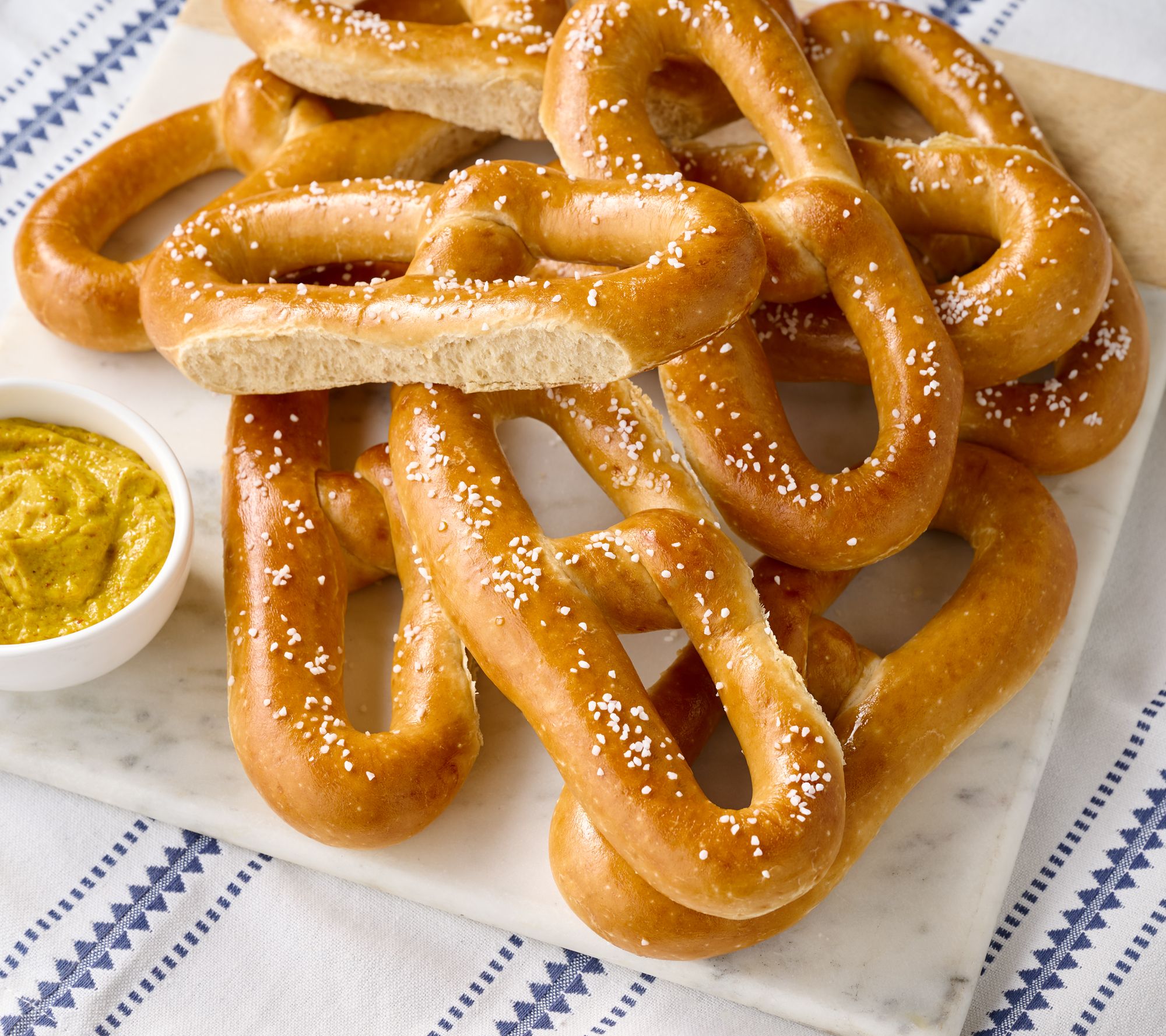 The Pretzel Co. (10) 4.5-oz Philly Style Sourdough Soft Pretzels - QVC.com