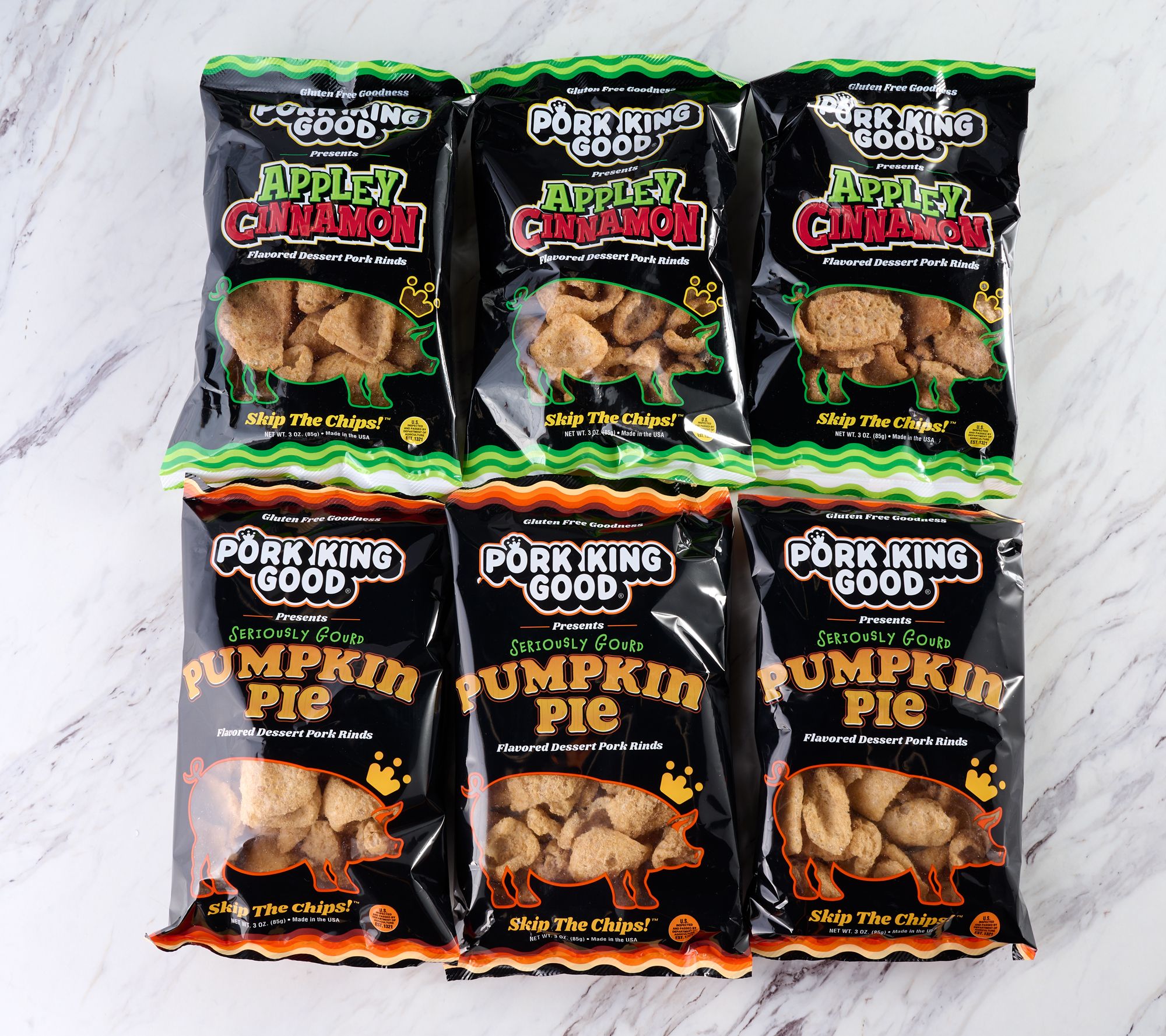 Pork King Good (6) Bags Holiday Favorite Pork Rinds - QVC.com