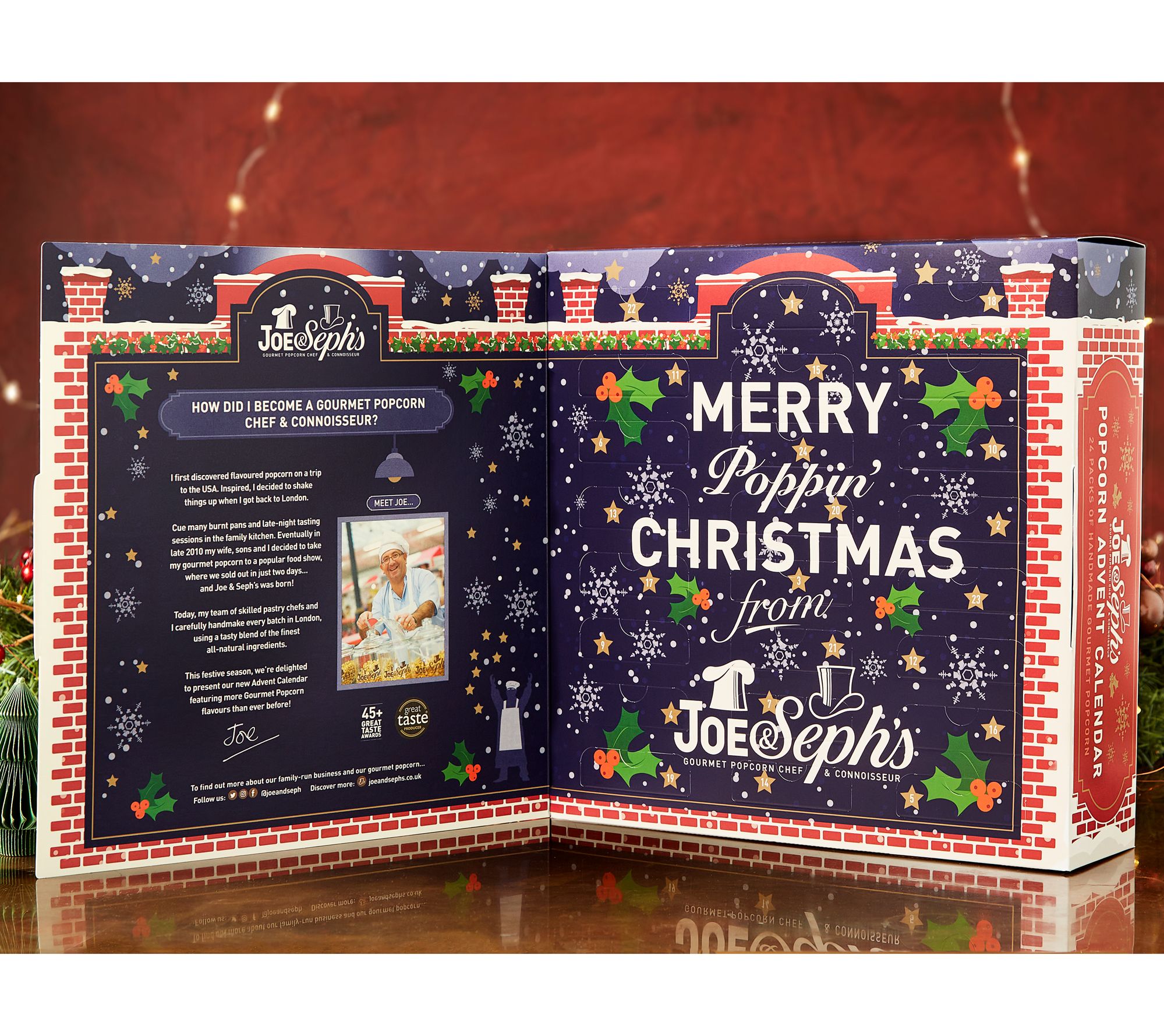 Joe & Seph's 24 Day Gourmet Popcorn Advent Calendar - QVC.com