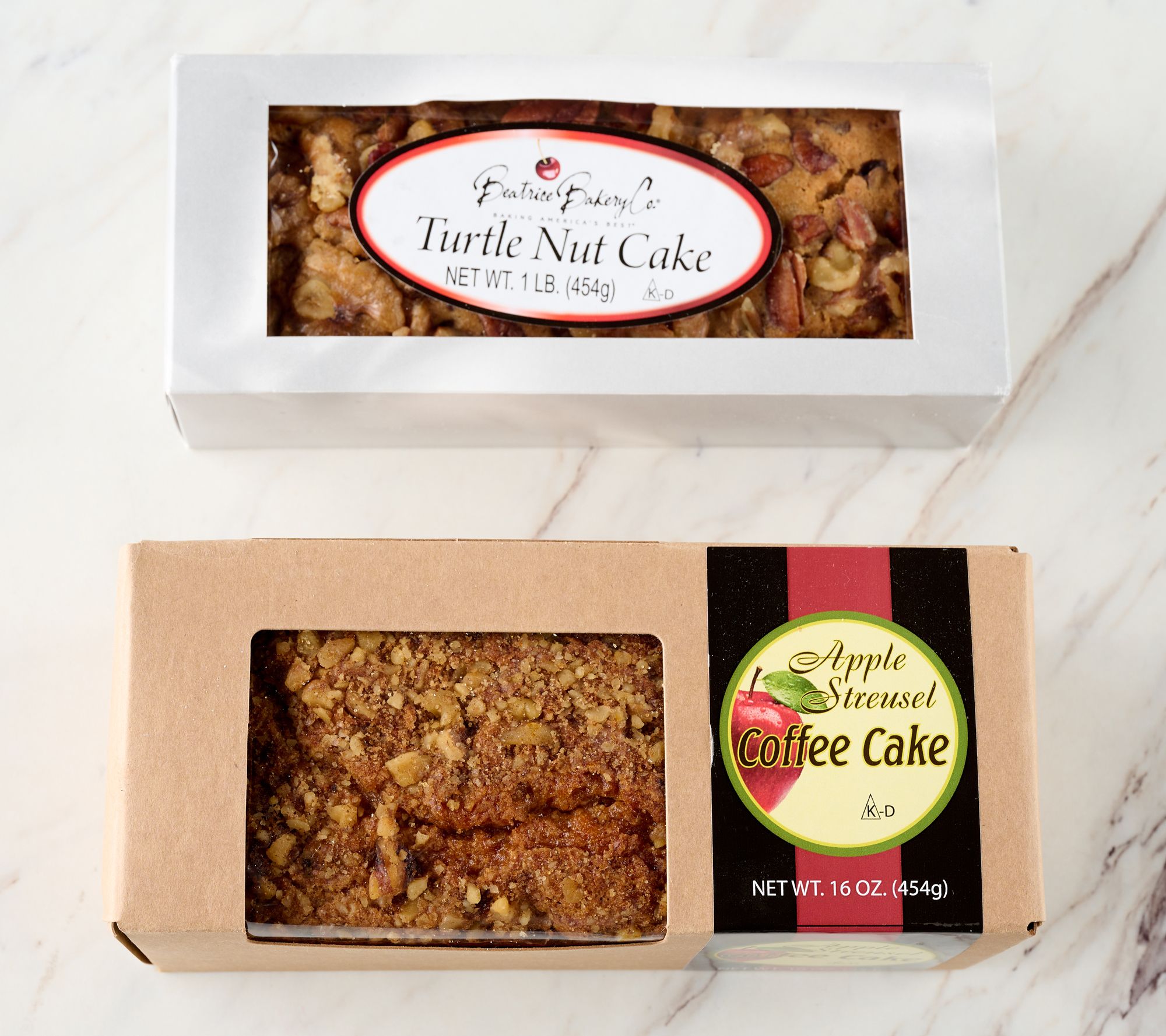 Beatrice Bakery (2) 1 LB Choice of Coffee Cake Loaves - QVC.com
