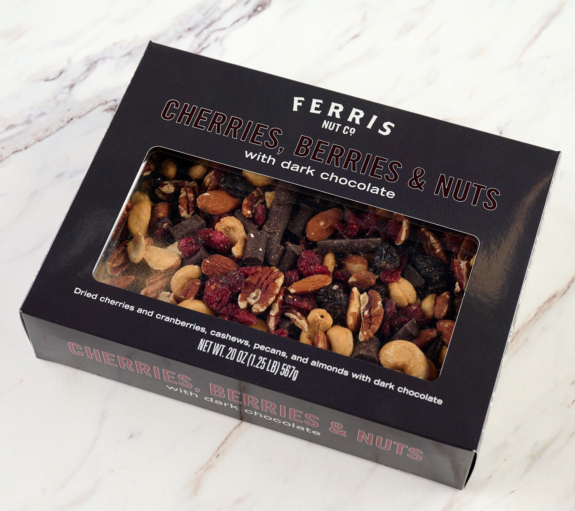 Ferris Nut Co. 20 oz Cherries, Berries, Nuts & Chocolate Gift Box - QVC.com