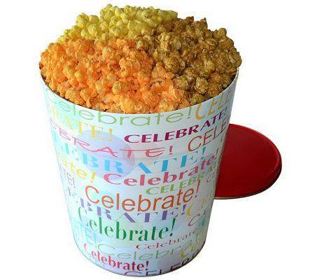 Three-Way Popcorn Assortment in 3.5-Gallon Tinfrom Utz Snacks - QVC.com