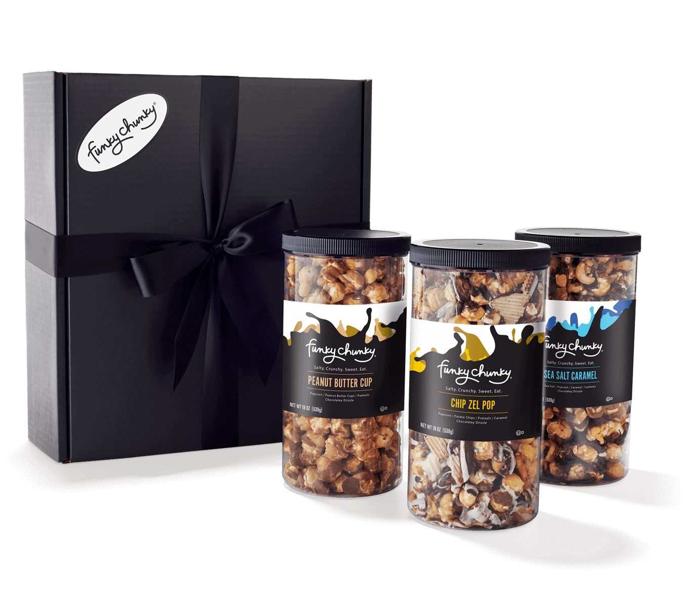 SH 12/9 Funky Chunky (3) 19oz Canisters Triple Flavor Gift Pack - QVC.com