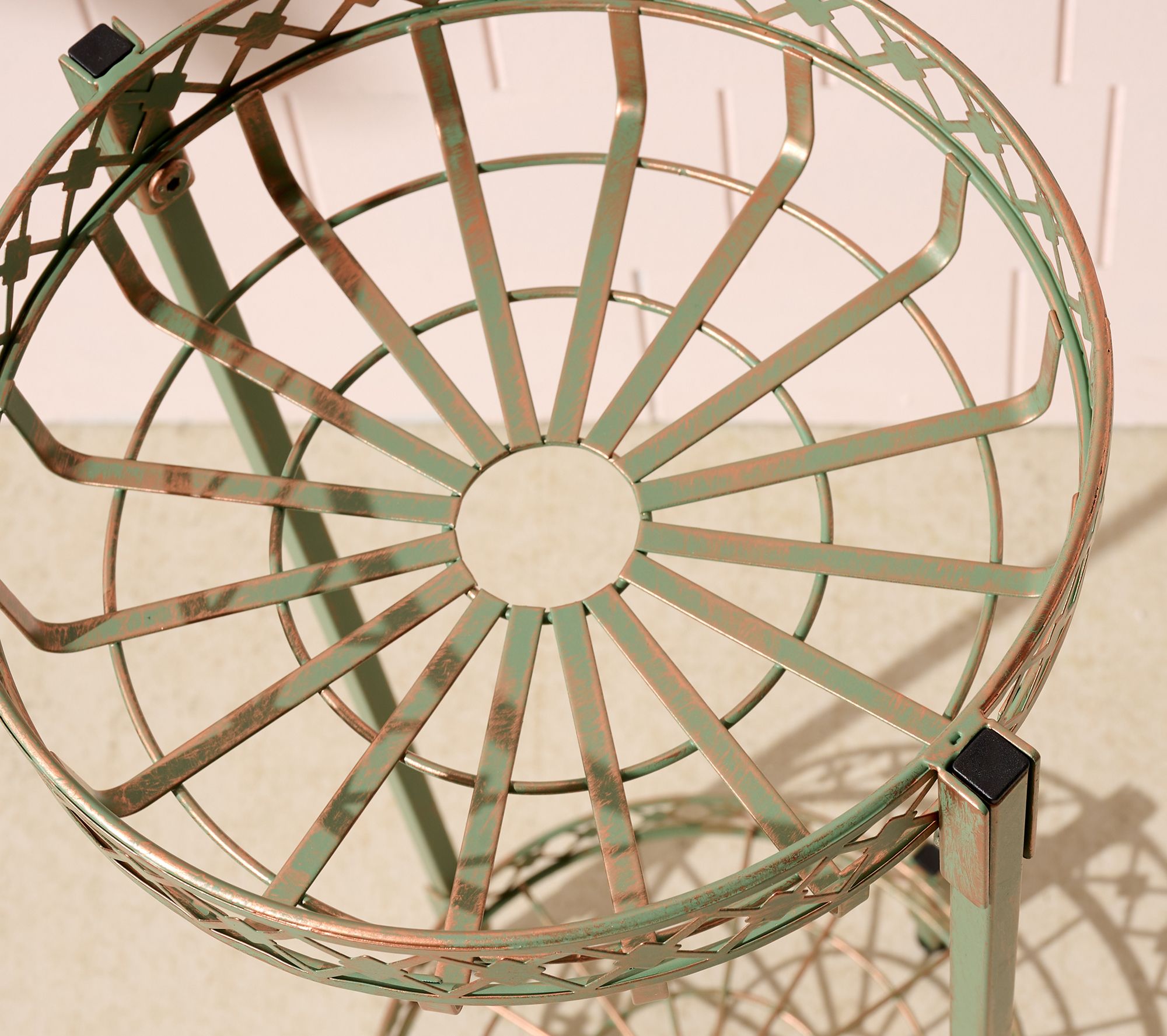 "As Is" Garden Reflections 2-tier Metal Plant Stand - QVC.com