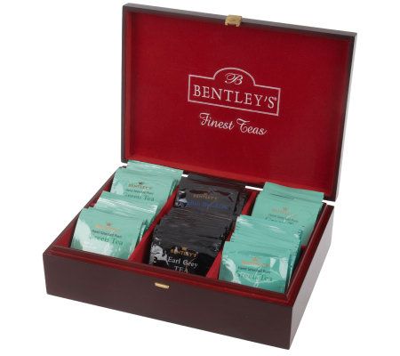 Bentley's Royal 72-Piece Tea Collection in Wood Box - QVC.com