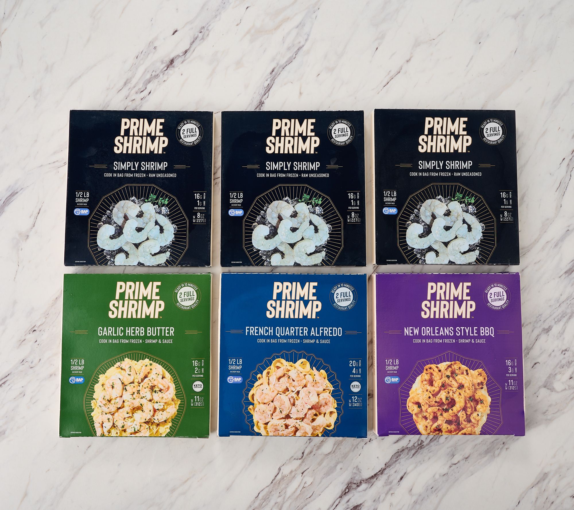 Prime Shrimp 6-ct Peeled and Deveined Boil-in-Bag Shrimp Meals - QVC.com