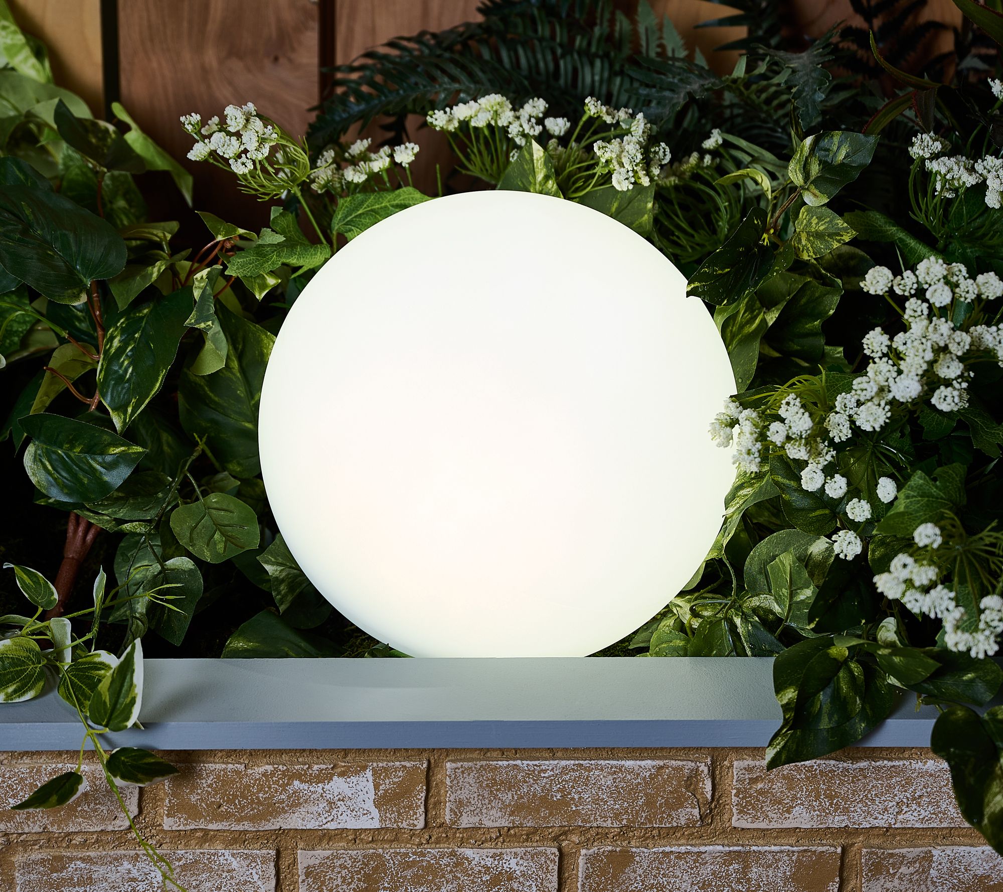 Scott Living 12" Illuminated Color Changing Solar Orb with Remote - QVC.com