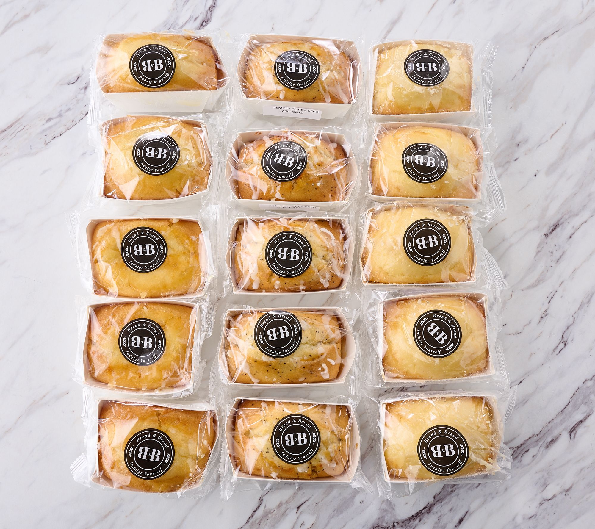 Bread & Bread (15) 3.2oz Individually Wrapped Mini Bread Loaves - QVC.com