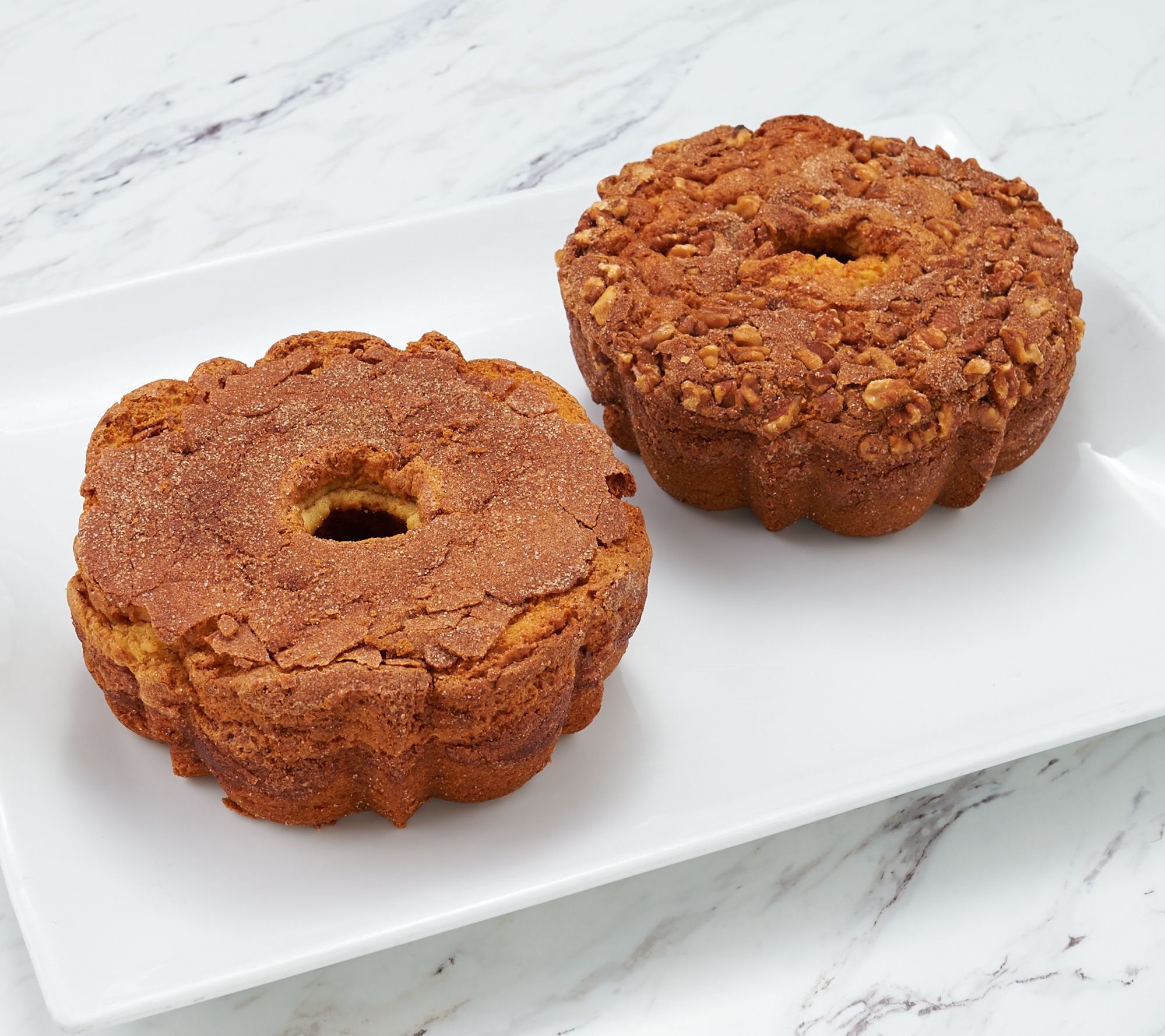 My Grandma's (2) 28-oz Raspberry & Cinnamon Coffee Cakes - QVC.com