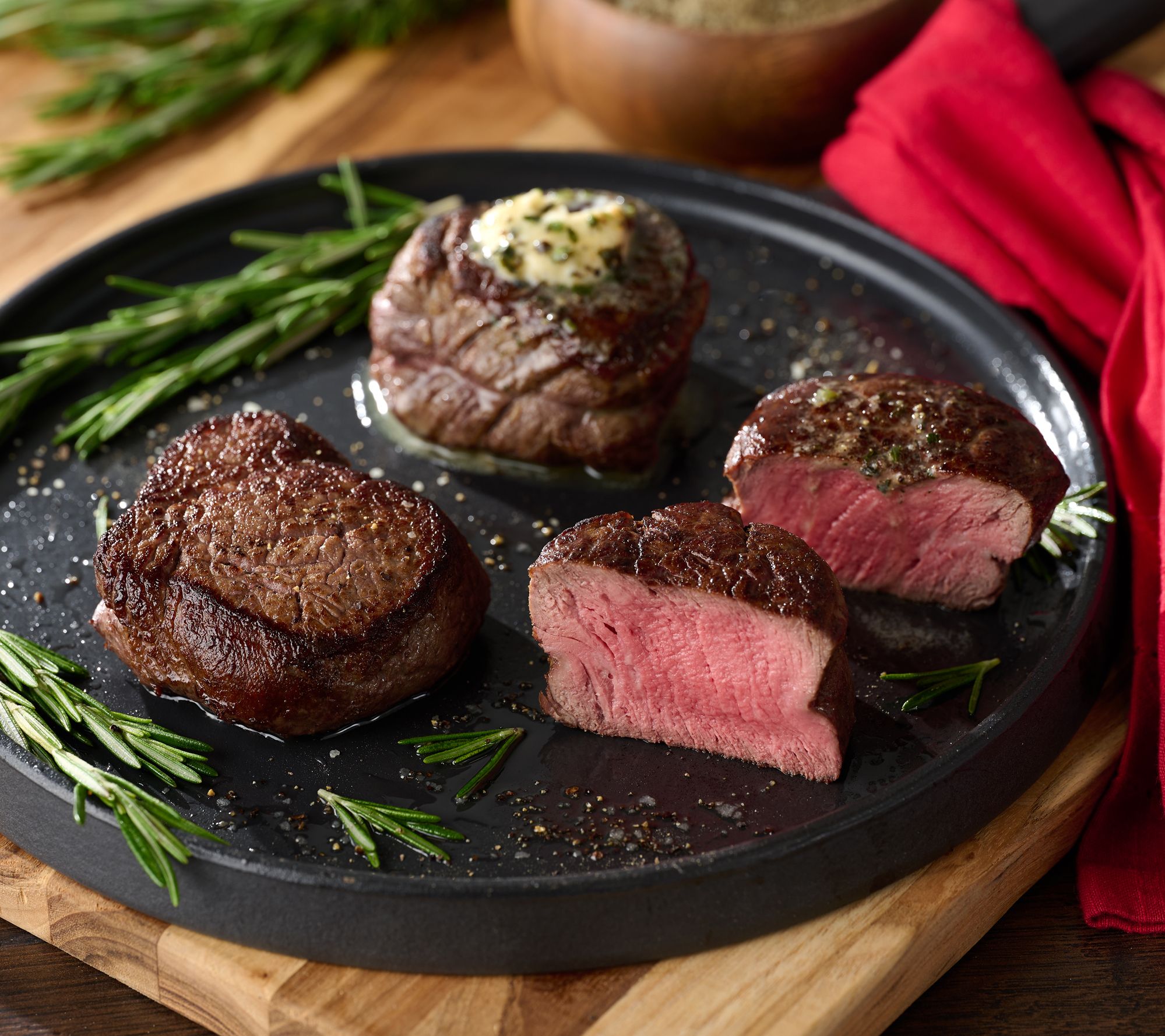 (QVC) Rastelli’s (10) 5-oz Black Angus Reserve Filet Mignon w/ Garlic ...