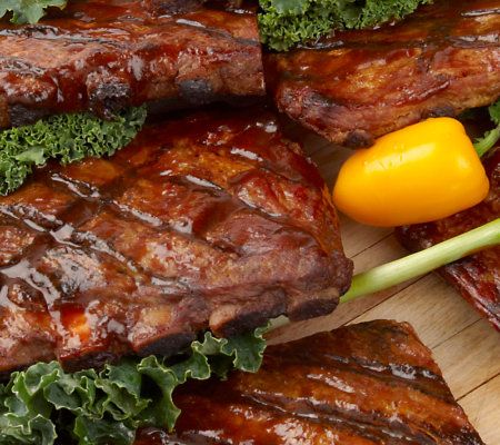 Corky's BBQ (4) 1 lb. Original and Apple BBQ Cooked Ribs - QVC.com