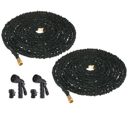 Flex-Able Pro Hose Set of 2 100' Hoses with Nozzles - QVC.com