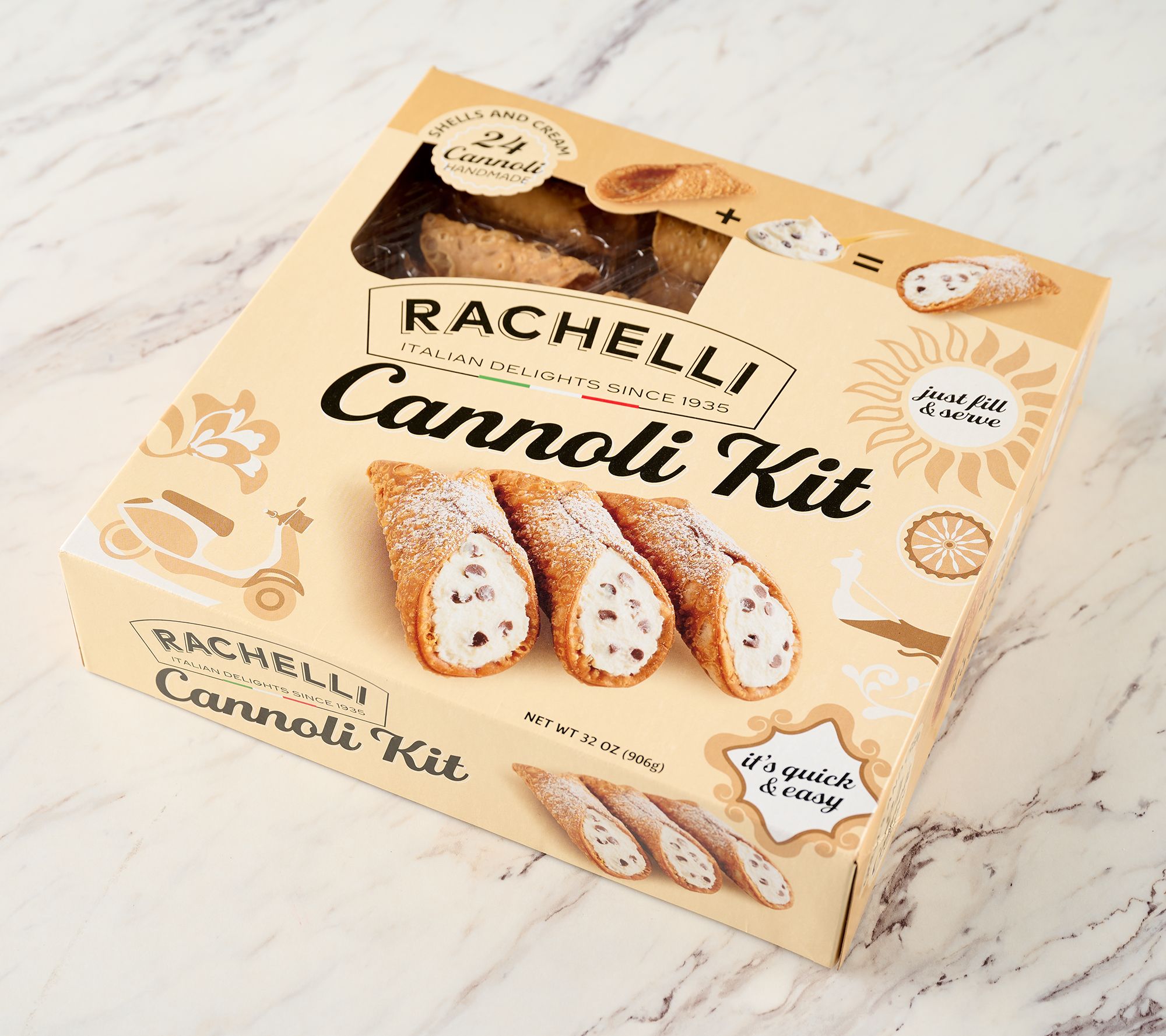 Rachelli by Delizioso 24pc Cannoli Kit - QVC.com