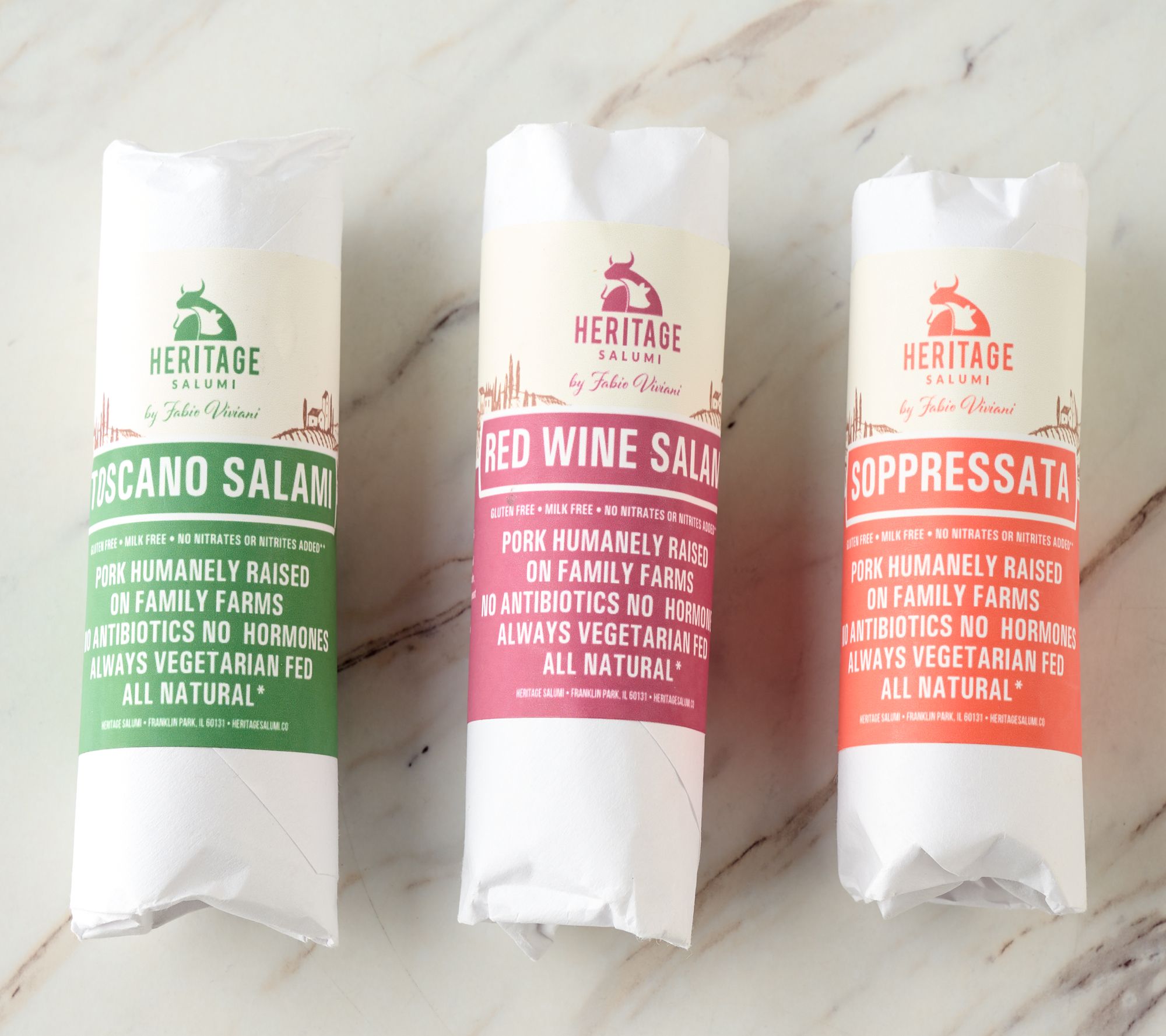 Fabio Viviani Set of (3) Old World Italian Salami Collection - QVC.com