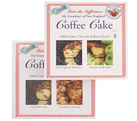 My Grandma's (8) Assorted Coffee Cake Sampler - QVC.com