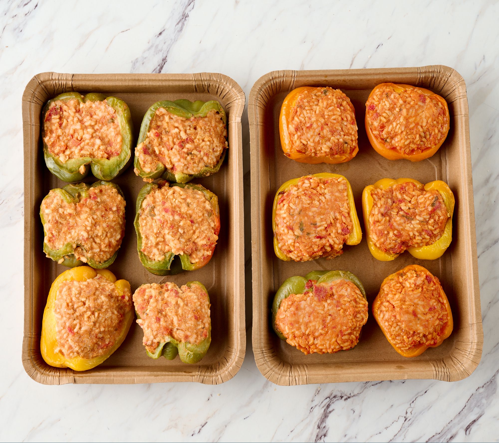 Jane Foodie (12) 5-oz Grilled Risotto Stuffed Bell Peppers - QVC.com